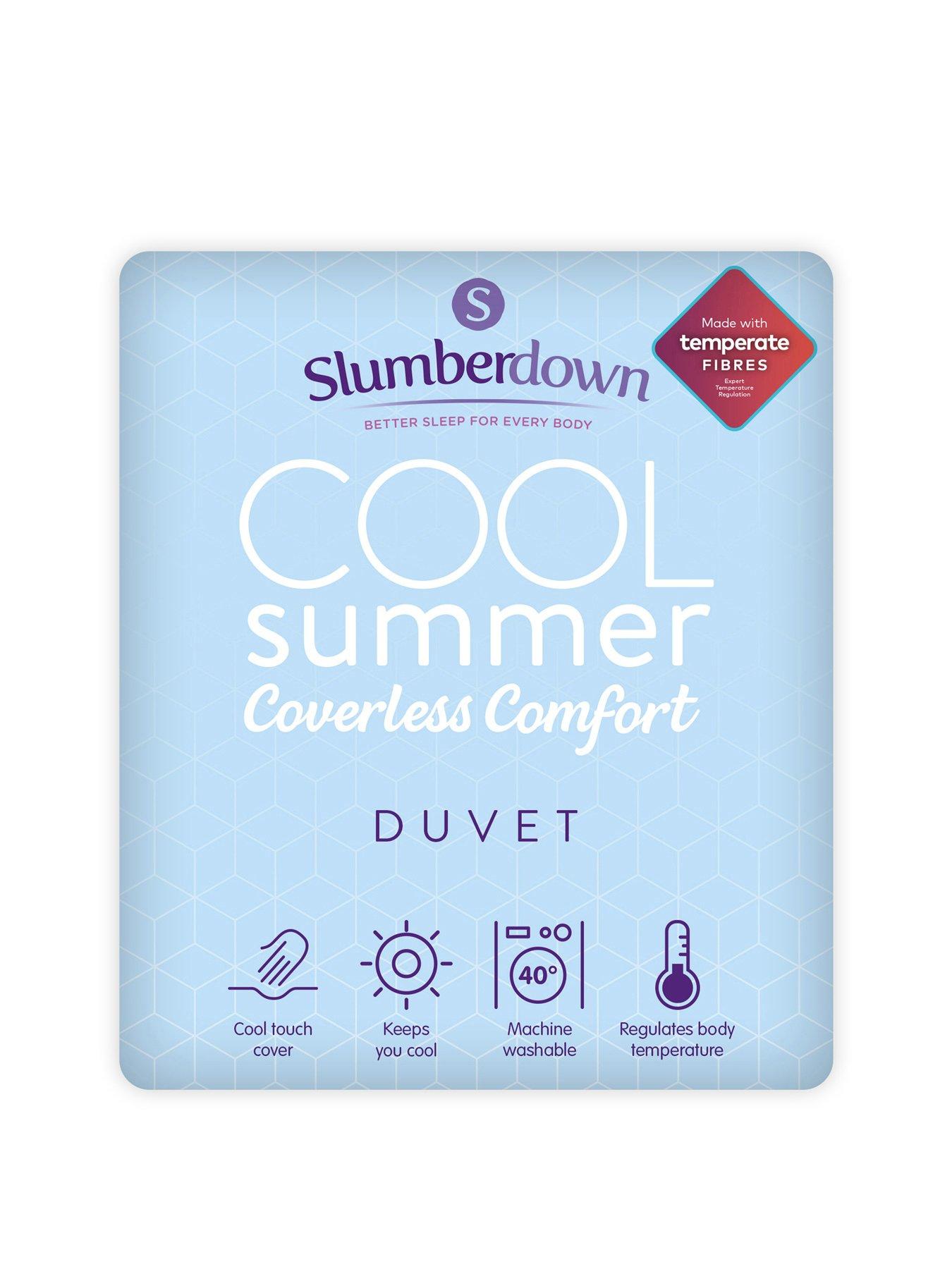 Slumberdown Cool Summer Coverless Comfort Duvet- Blue | Very