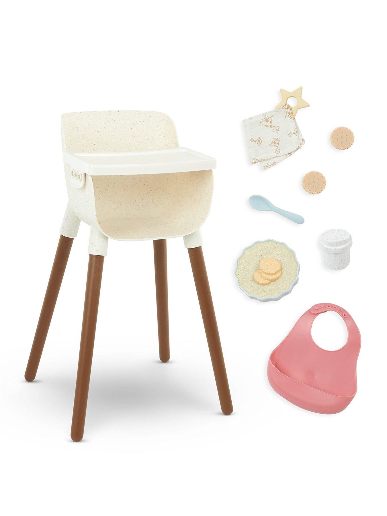 Baby Doll High Chair Set Playsets Accessories