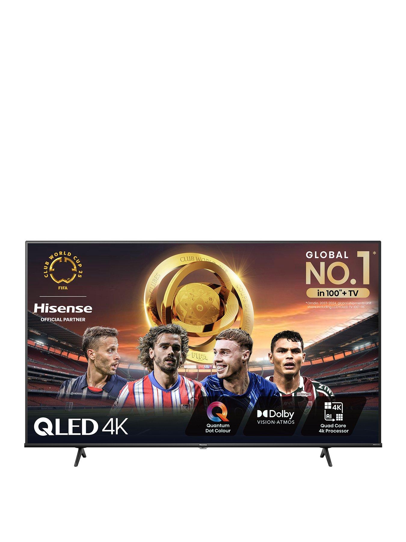 Hisense 58E7NQTUK, Entry QLED, 58 inch, 4K UHD, Smart TV | Very