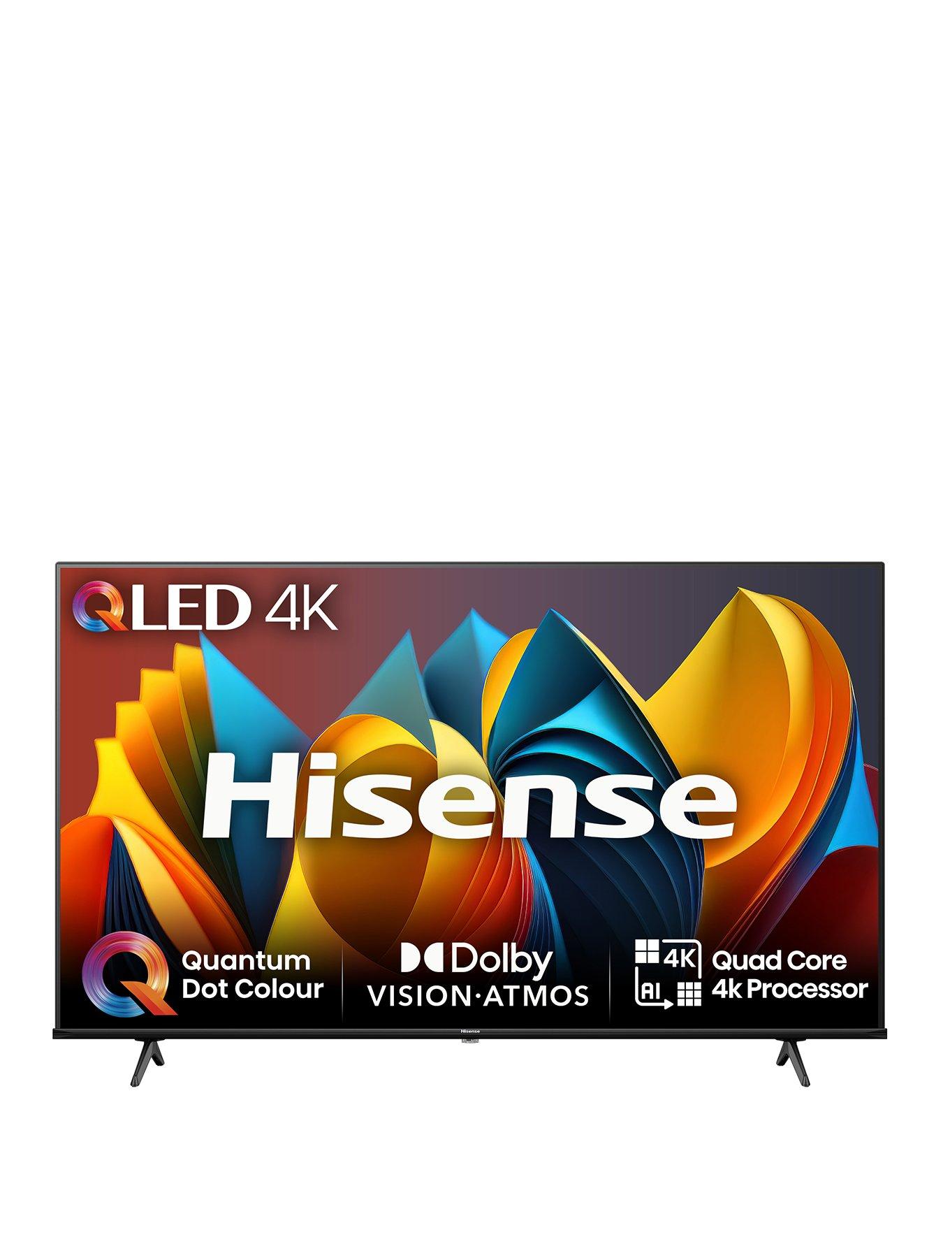 Hisense 43E7NQTUK, 43-inch, Entry QLED, 4K HDR, Smart TV | Very
