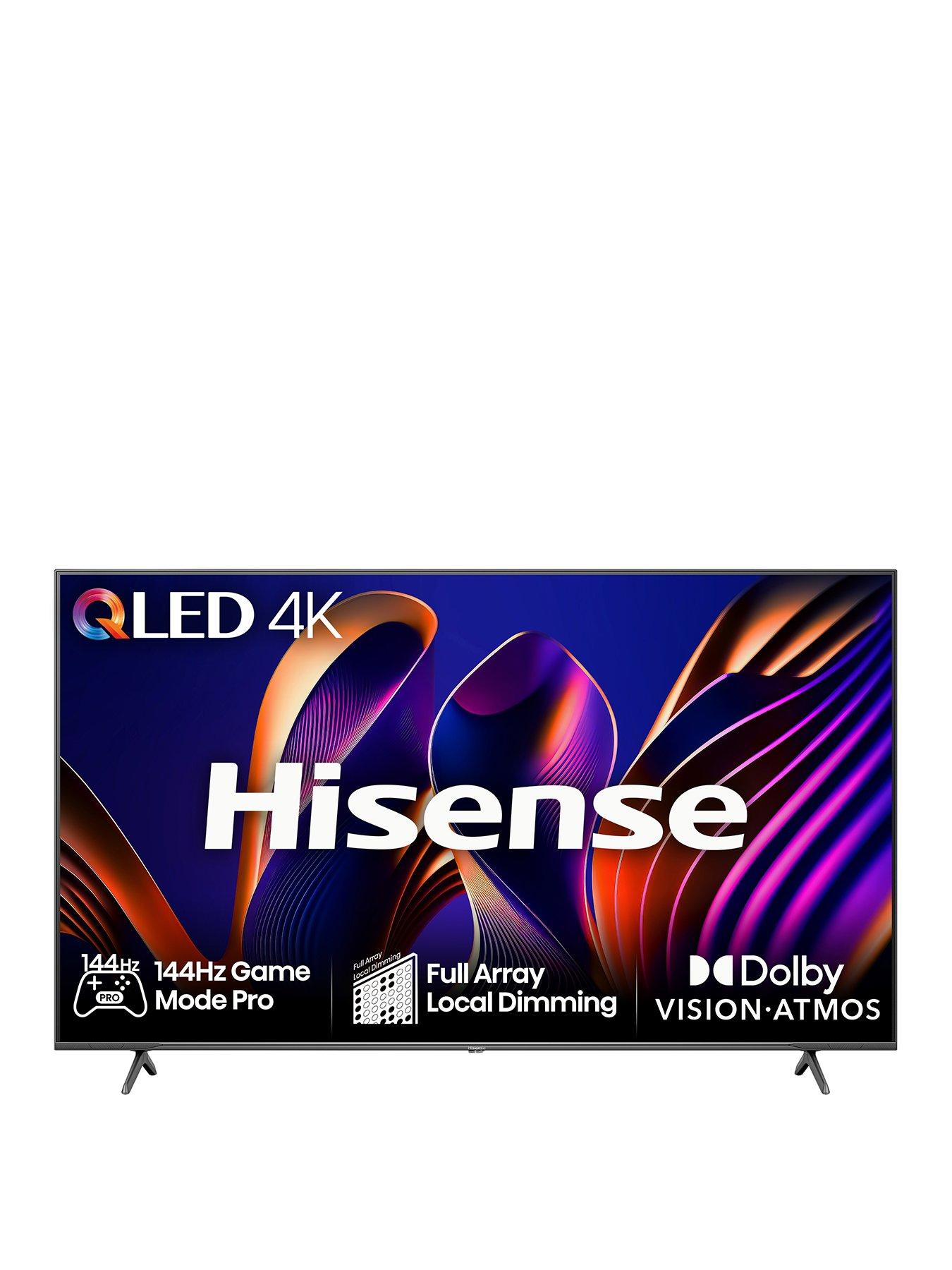 Hisense 55E77NQTUK PRO, 55-inch, QLED, 4K HDR, Smart TV | Very