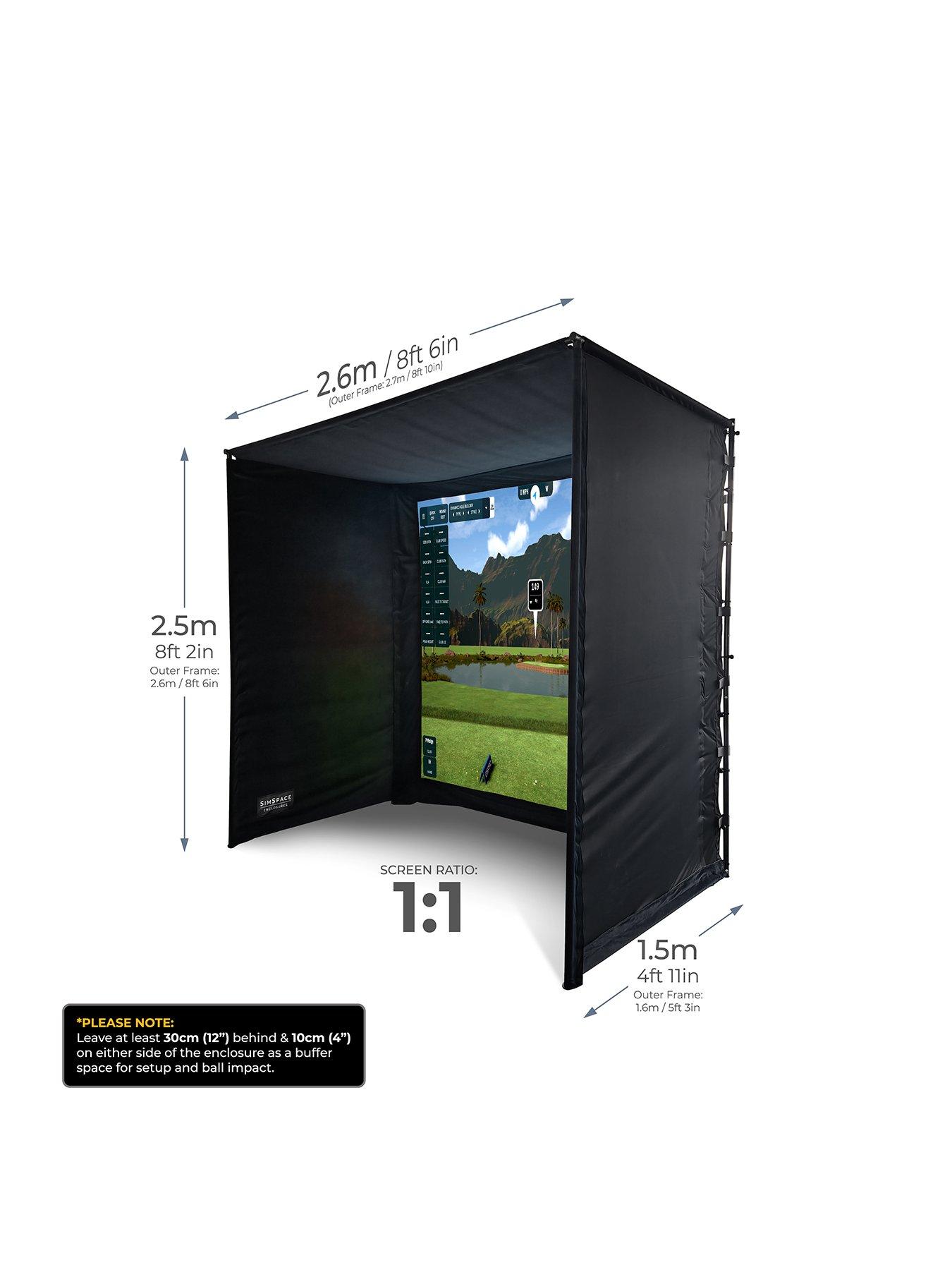 SimSpace Golf Enclosure (2.6m x 2.5m x 1.5m) | Very