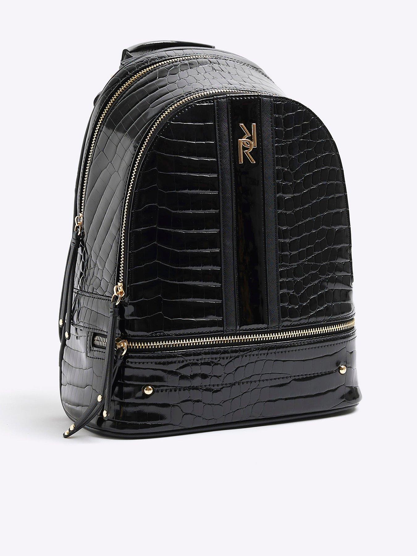 River Island Croc Backpack - Black | Very