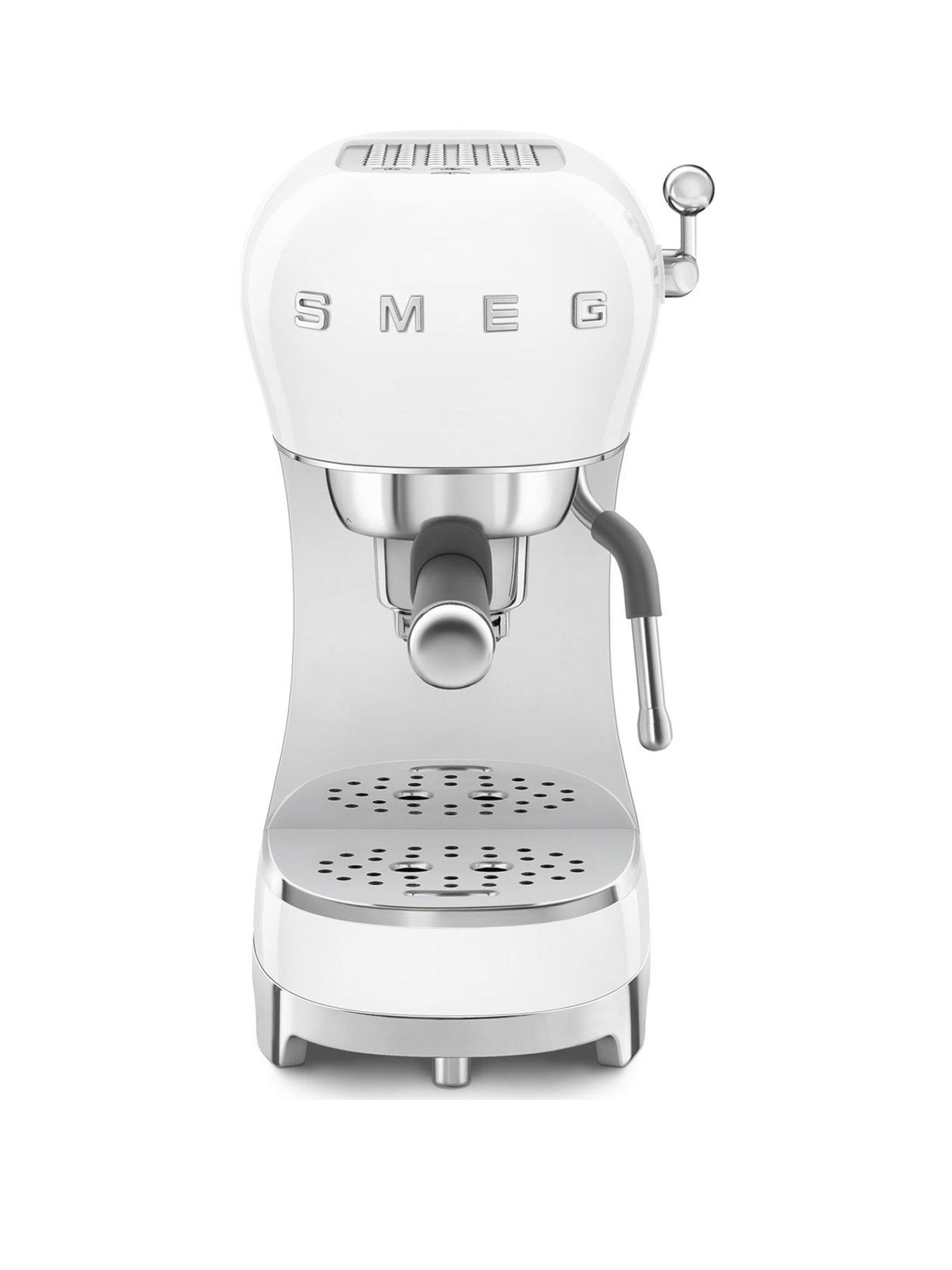 Smeg ECF02 Espresso Coffee Machine - White | Very