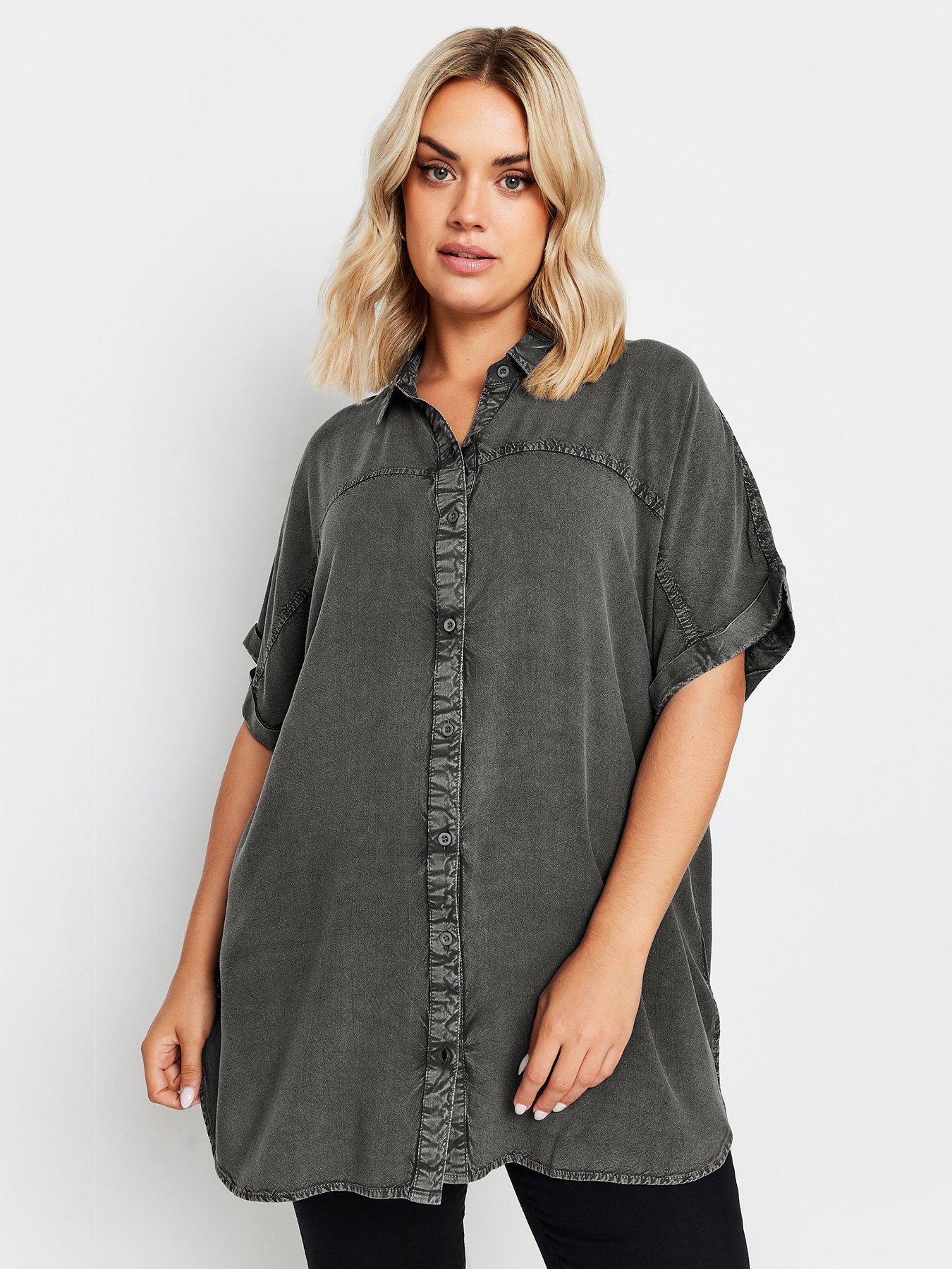 Yours Curve Chambray Shirt | Very
