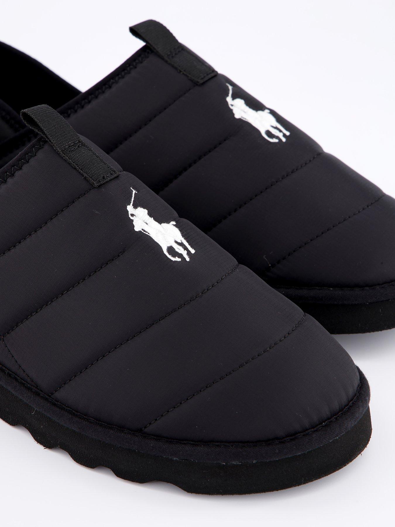 Polo Ralph Lauren Everett Quilted Collapse Heel Slippers - Black | Very