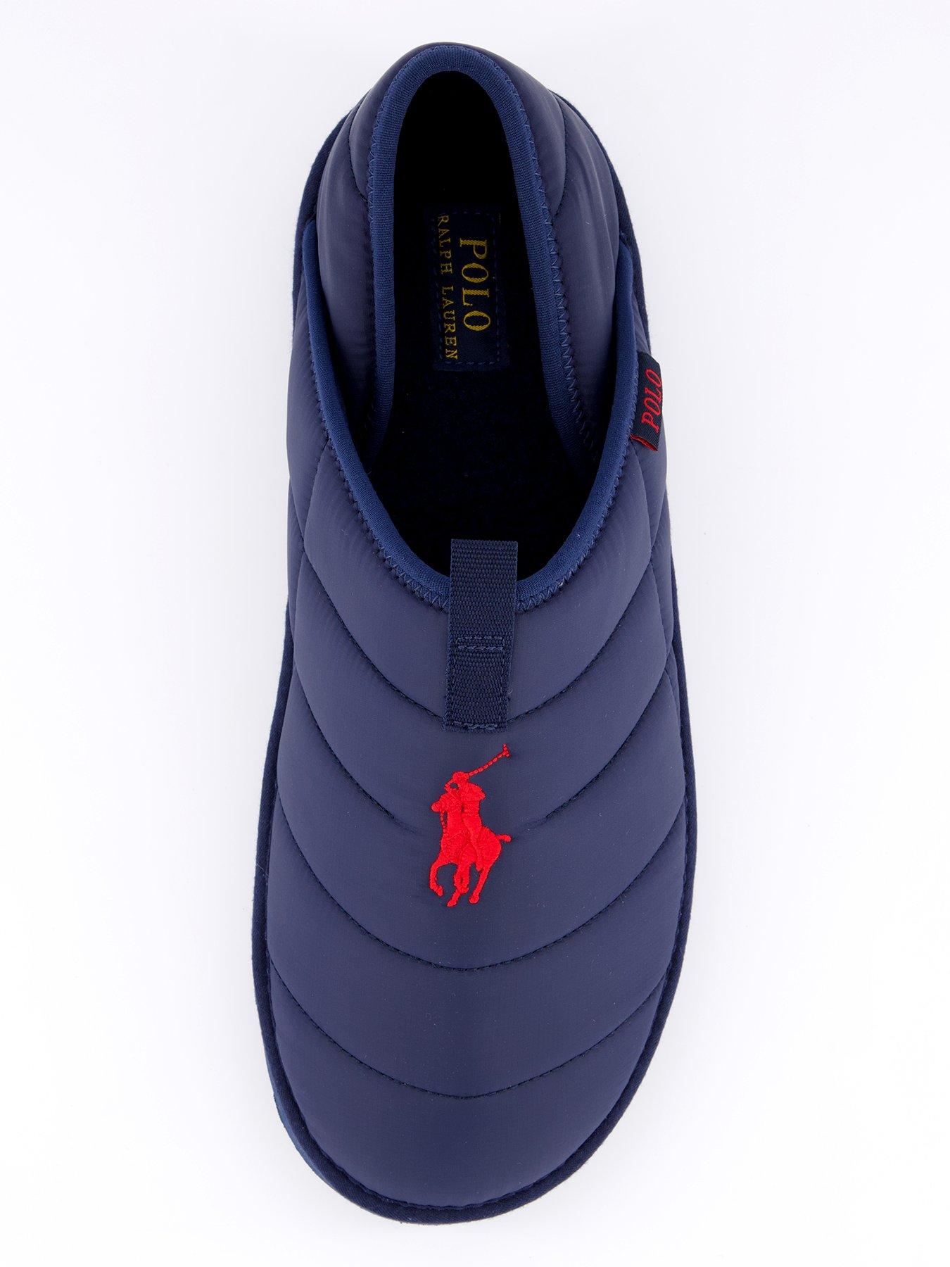 Polo Ralph Lauren Everett Quilted Collapse Heel Slippers - Navy | Very