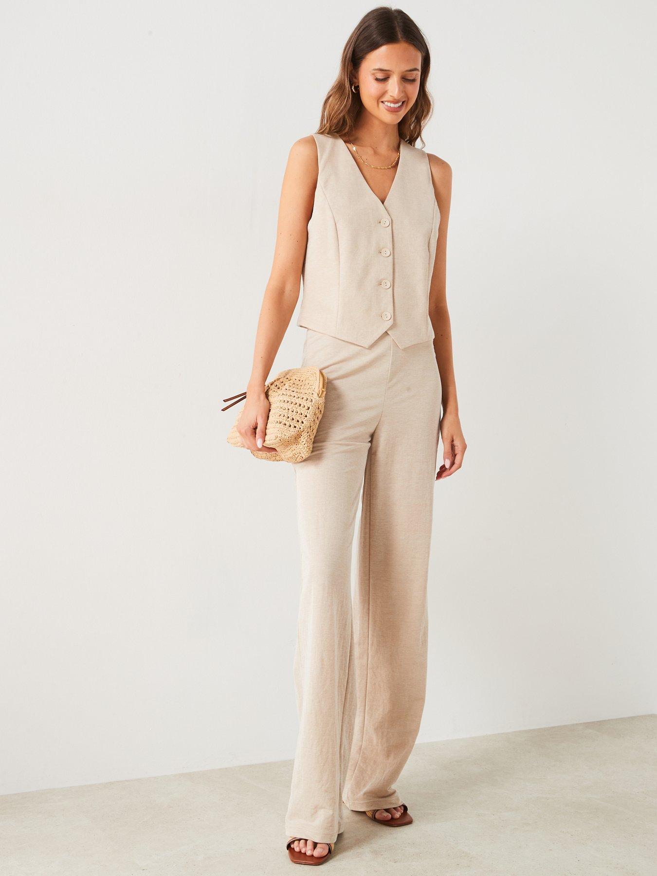Mango Beige Coord Straight Trouser | Very