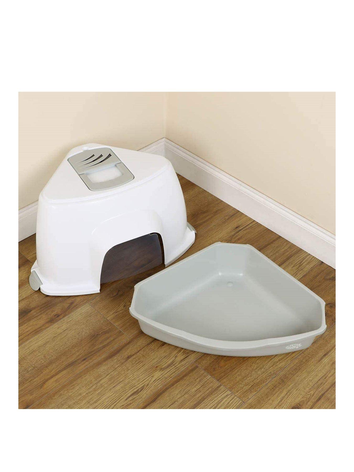 Petsentials Corner Litter Tray - Grey | Very
