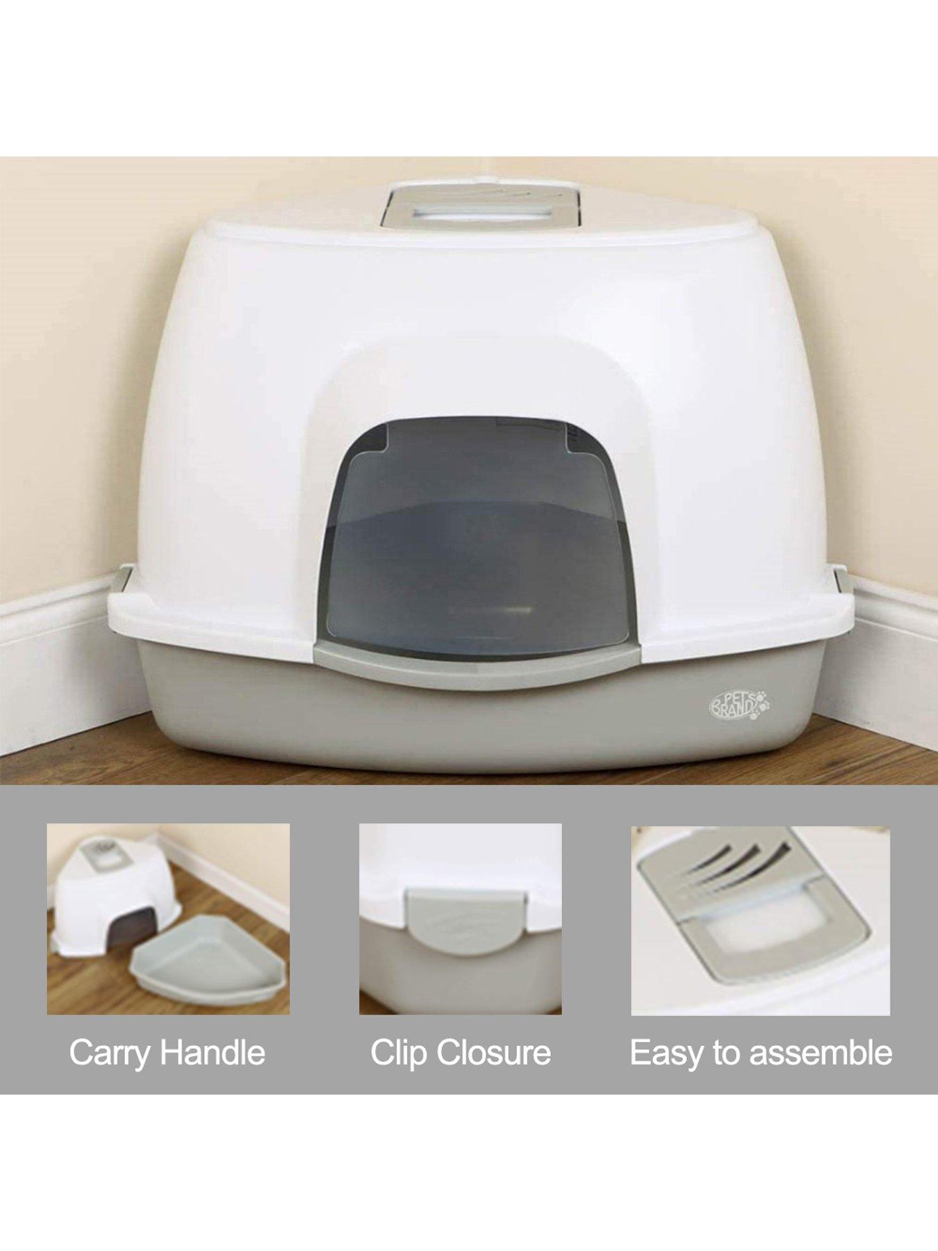 Petsentials Corner Litter Tray - Grey | Very