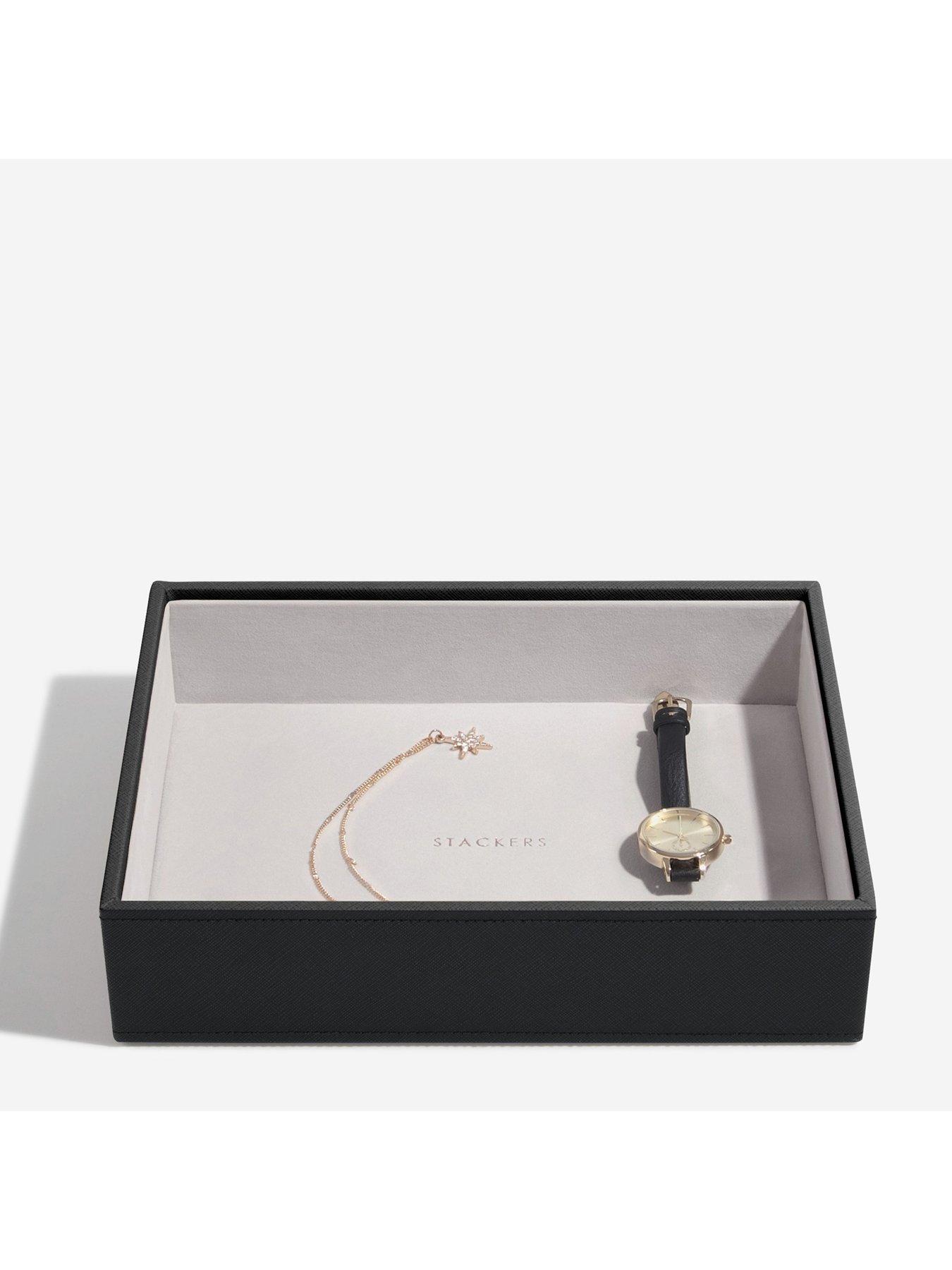 Stackers Classic Deep Open Tray - Black | Very.co.uk