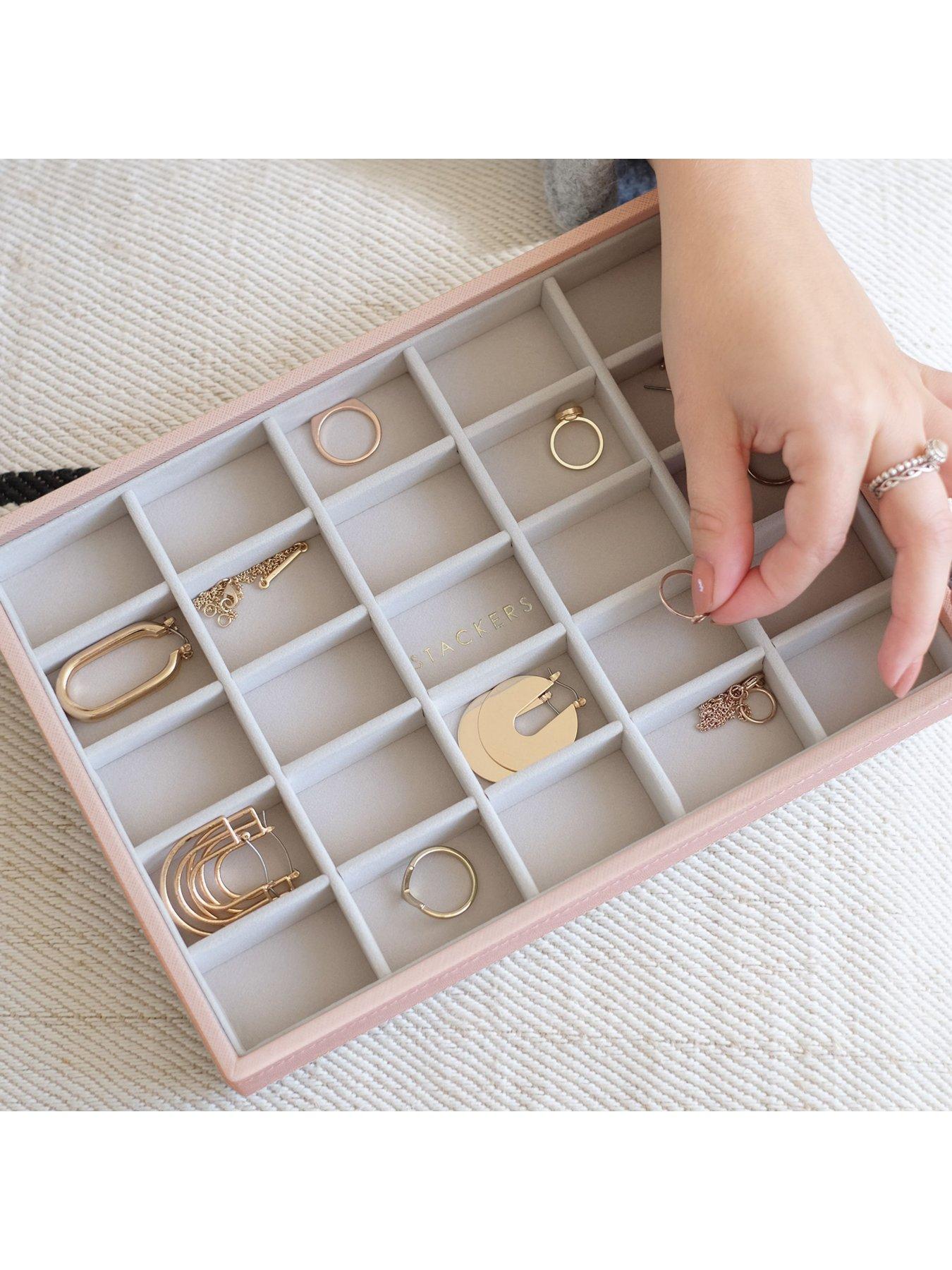 Stackers Classic 25 Section Trinkets Tray - Blush | Very