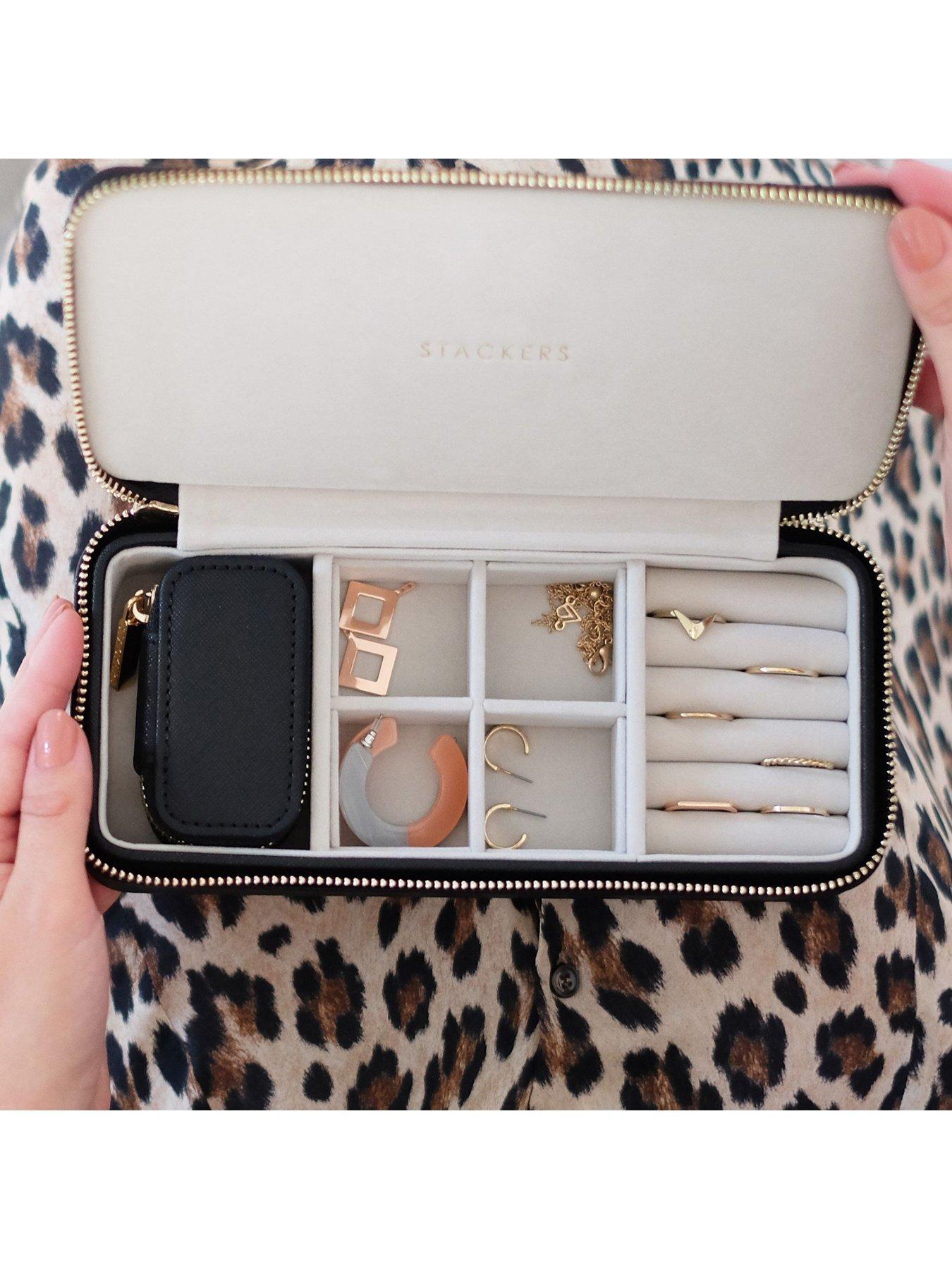 Stackers Large & Petite Travel Box - Black | Very