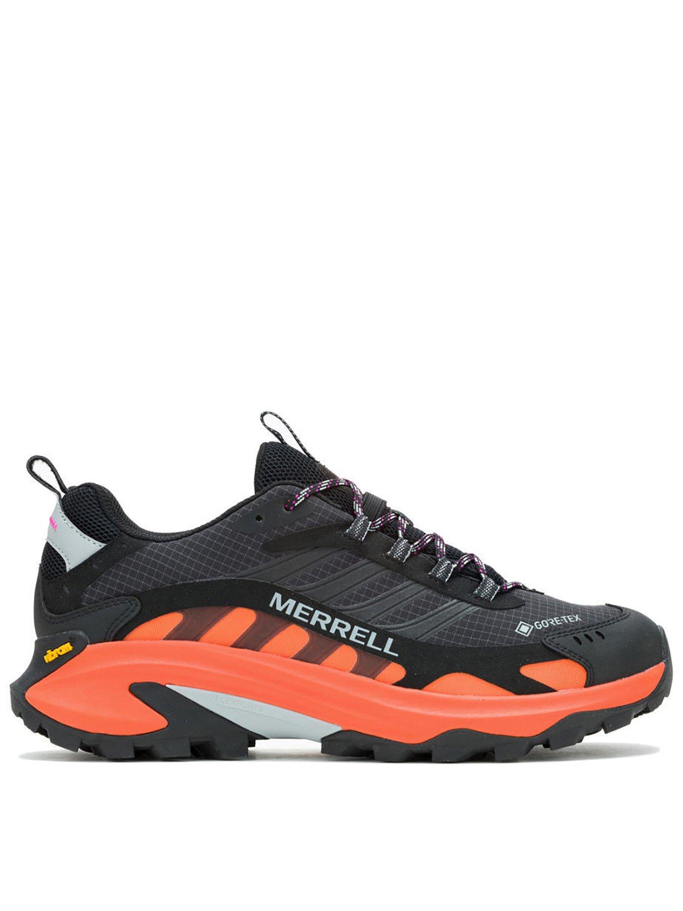 Merrell Men's Moab Speed 2 Gore-Tex Hiking Shoes Orange/Black | Very