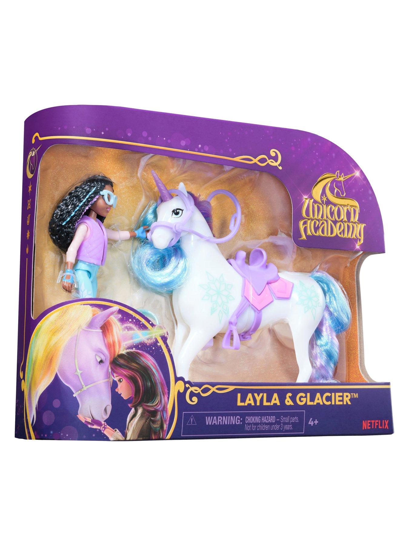 Unicorn Academy Layla Doll & Glacier Unicorn | Very.co.uk