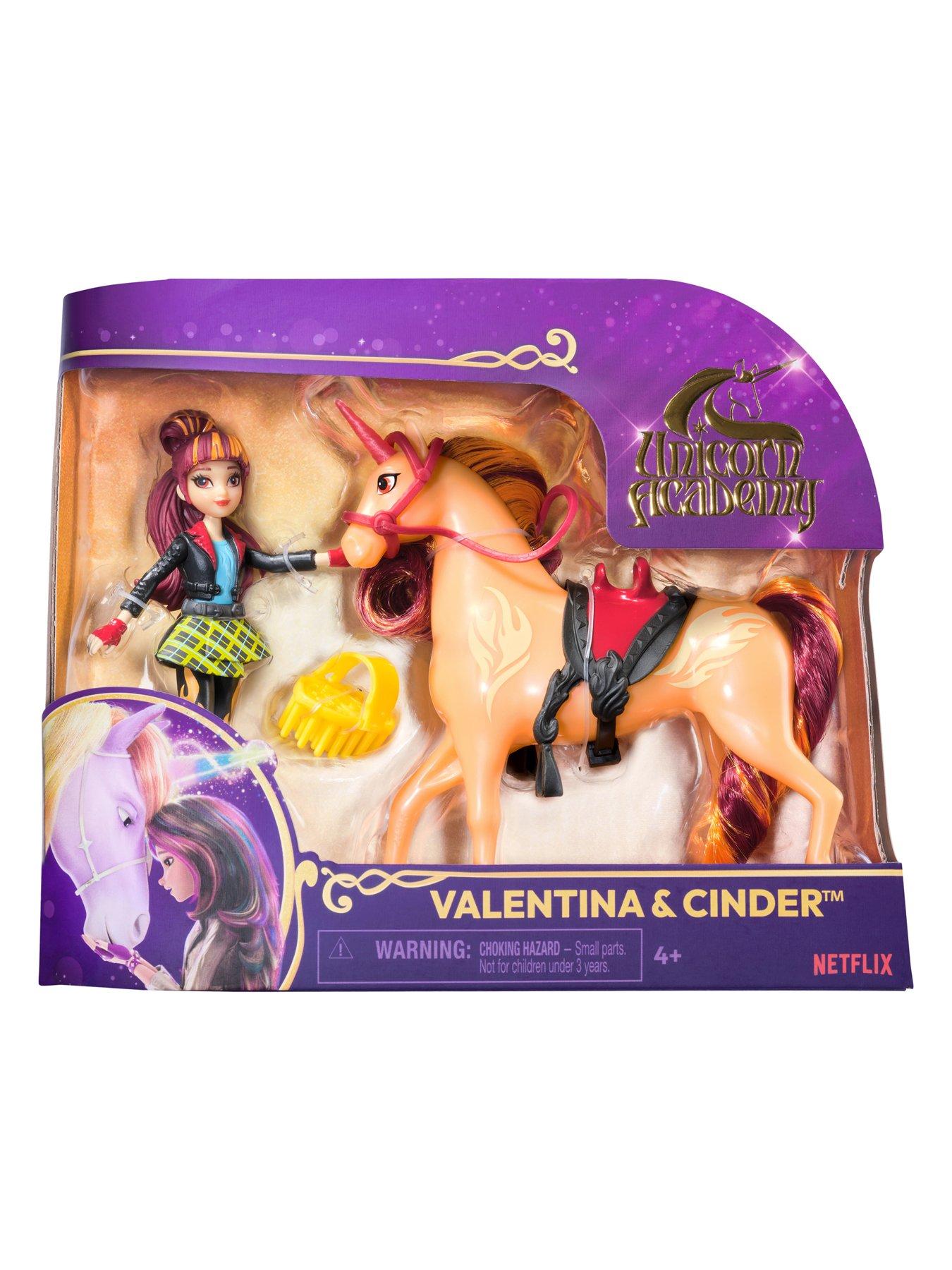 Unicorn Academy Valentina Doll & Cinder Unicorn | Very.co.uk