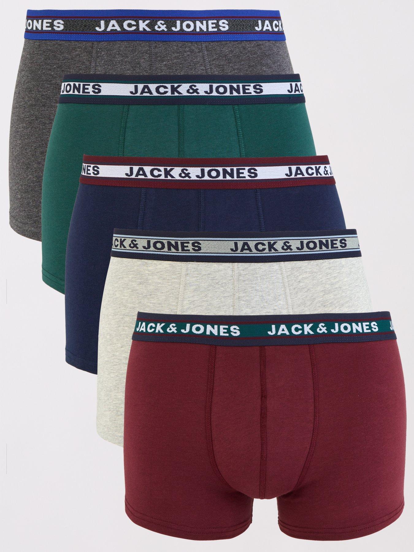 Jack & Jones 5-Pack Logo Waistband Trunks - Multi | Very