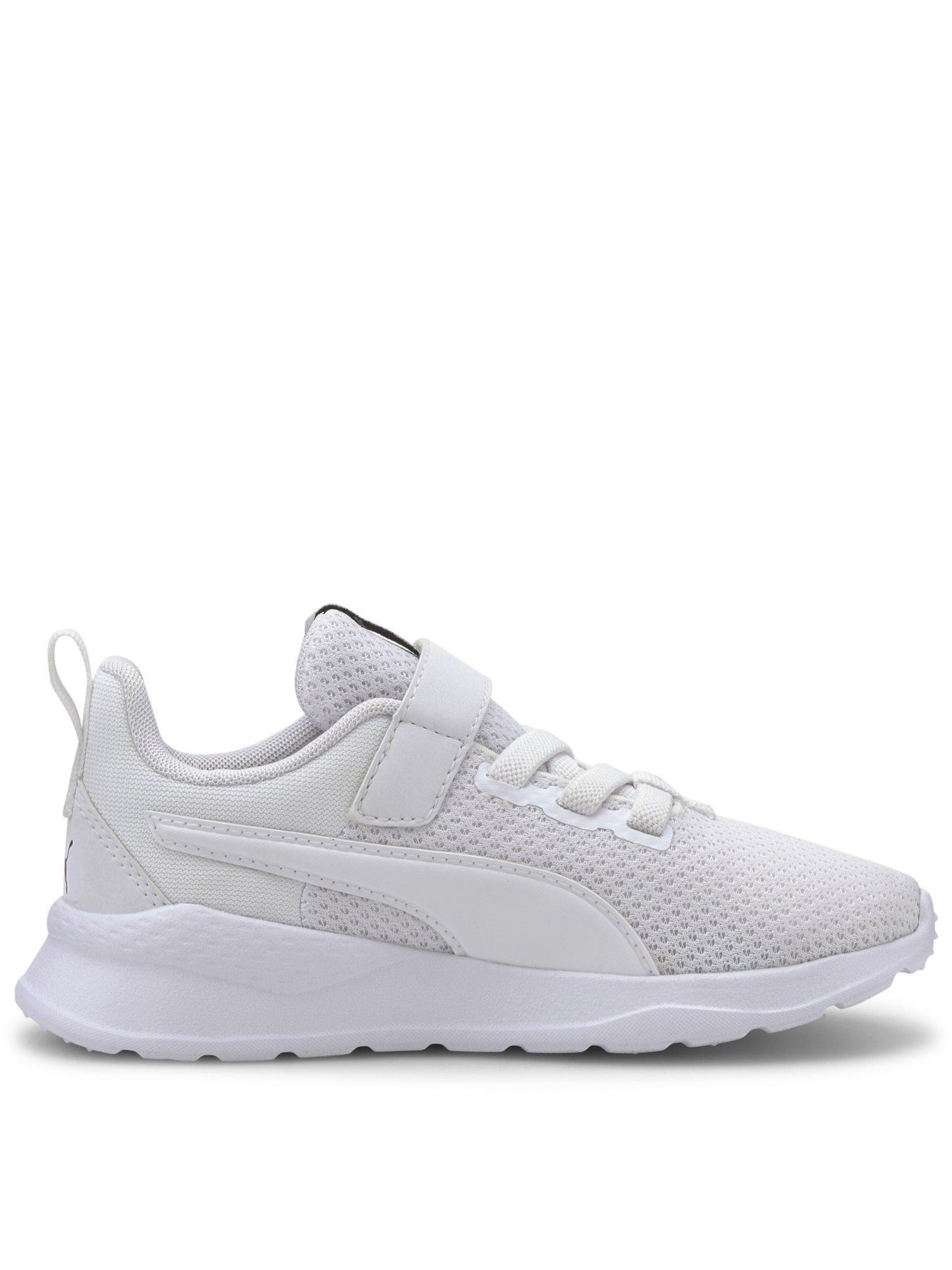 Puma Kid's Unisex Anzarun Lite Velcro Trainers - White | Very