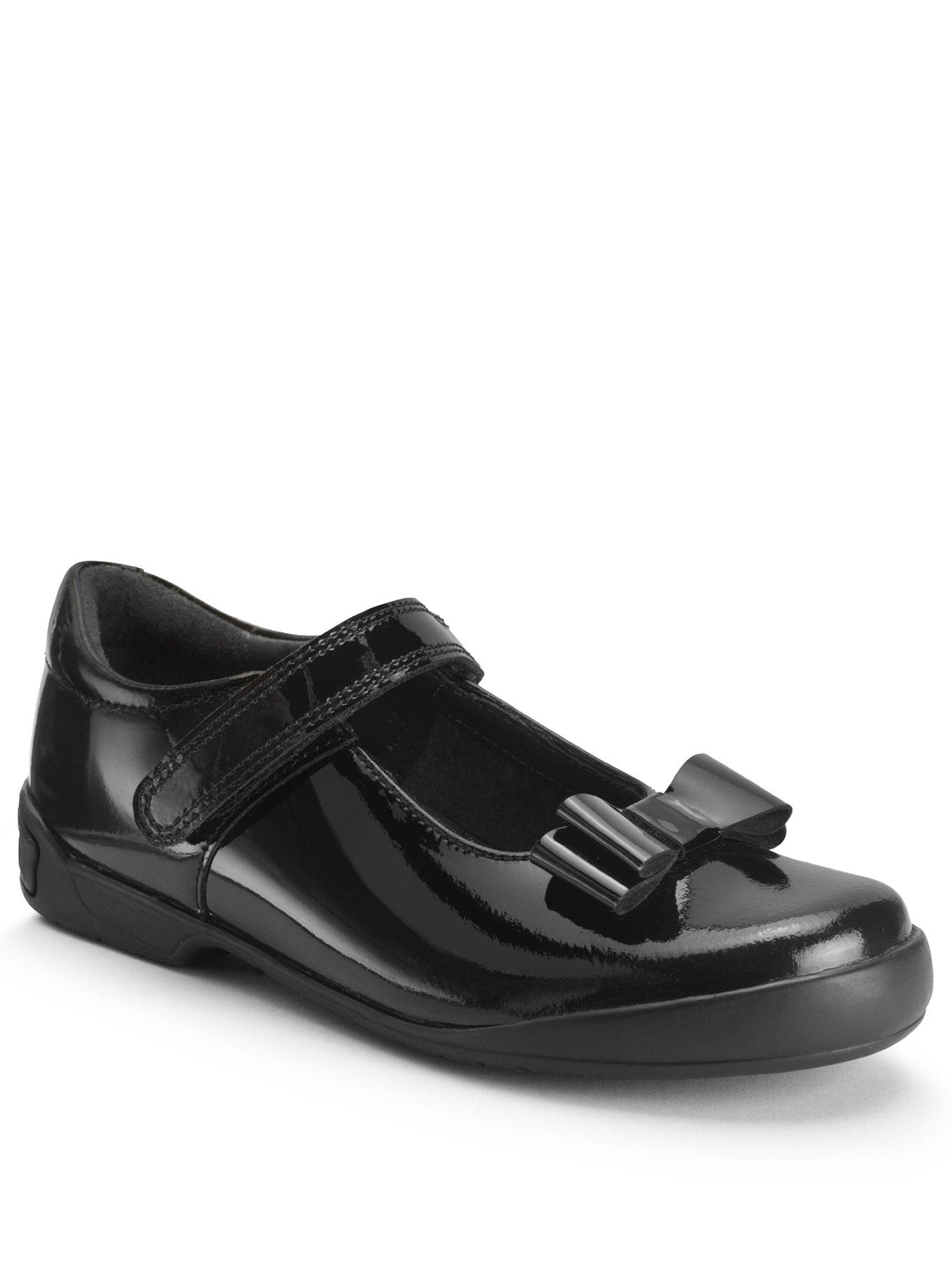 Start-rite Flourish Patent Bow Primary School Shoe - Black | Very