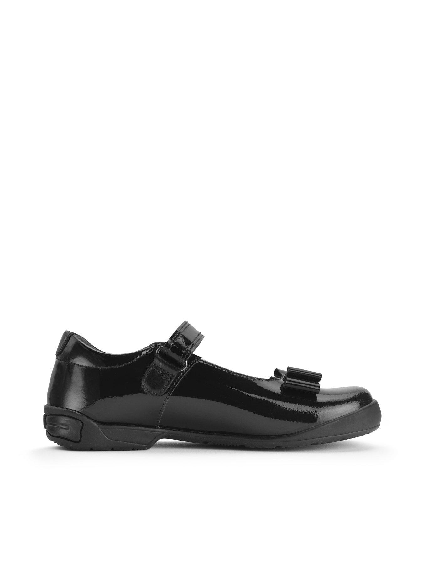 Start-rite Flourish Patent Bow Primary School Shoe - Black | Very