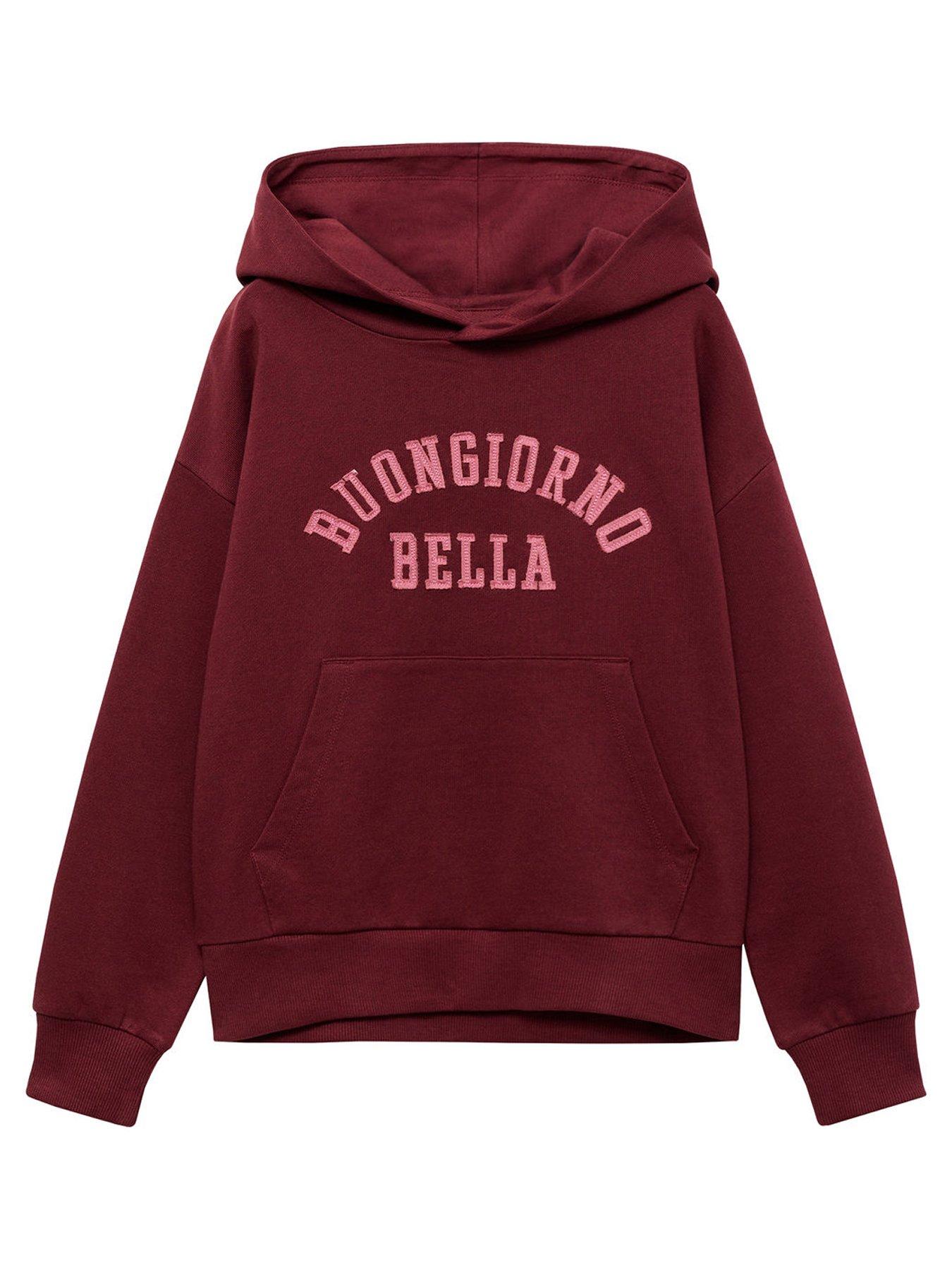Mango Girls Bella Hoody - Dark Red | Very.co.uk