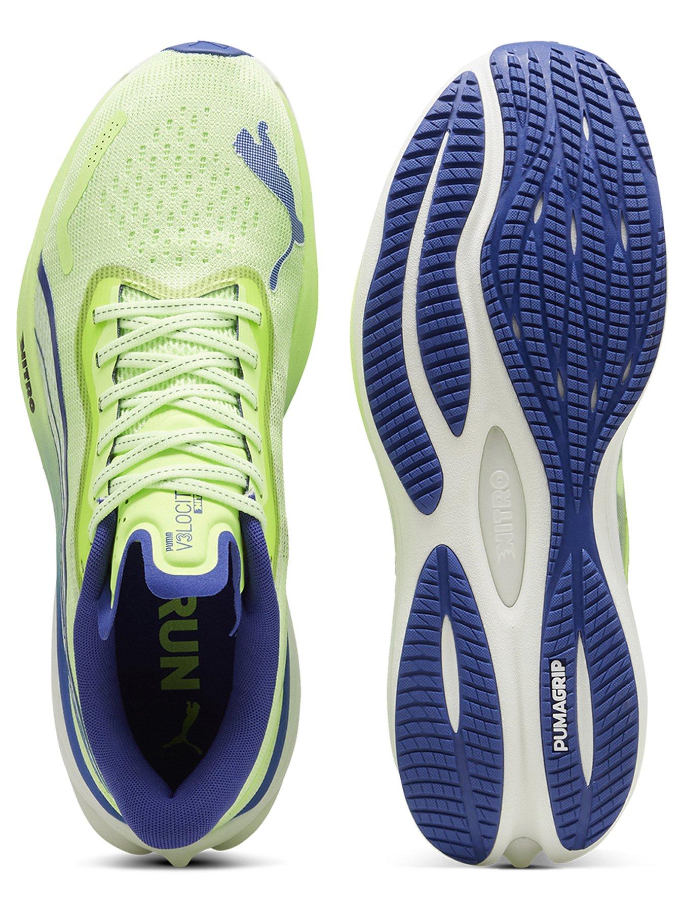 Puma Mens Running Velocity Nitro 3 Trainers - Green | Very