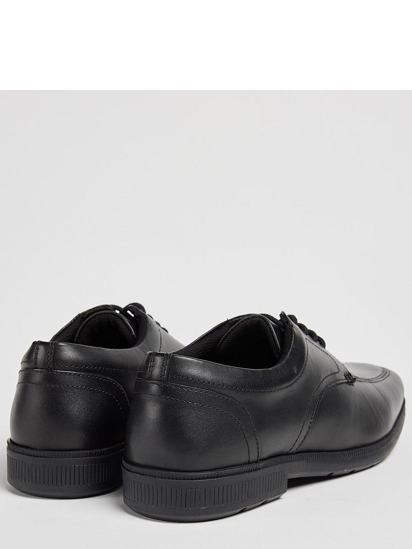 Pod Hornet Black Leather Lace Up School Shoe - Black | Very
