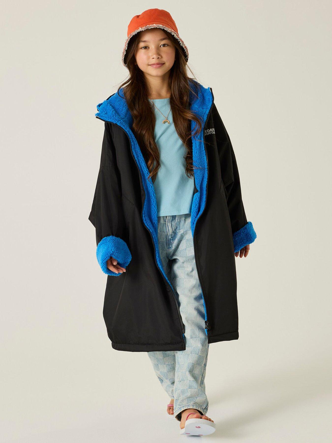 Regatta Kids Junior Changing Robe Waterproof Shell -black | Very