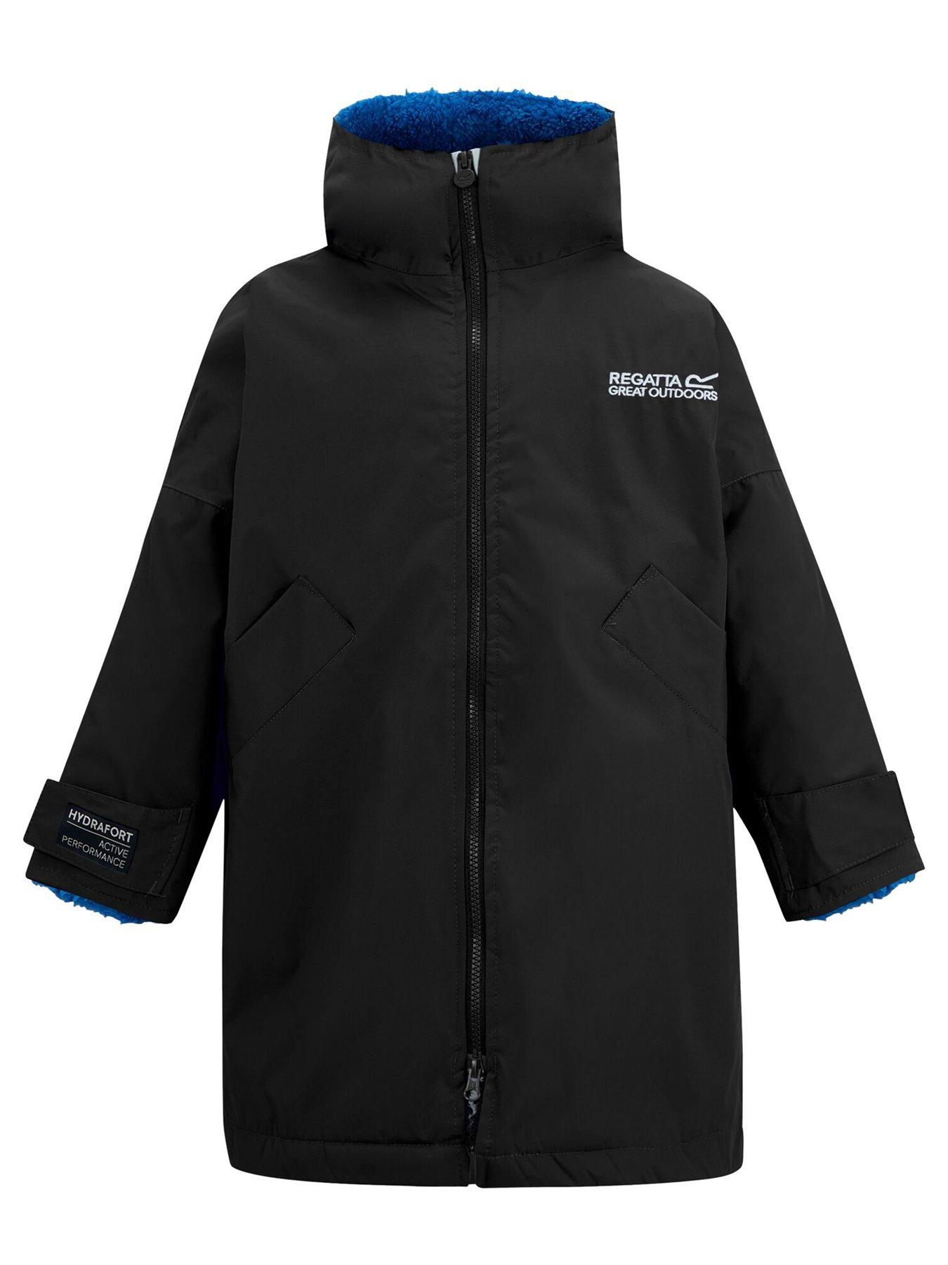 Regatta Kids Junior Changing Robe Waterproof Shell -black | Very