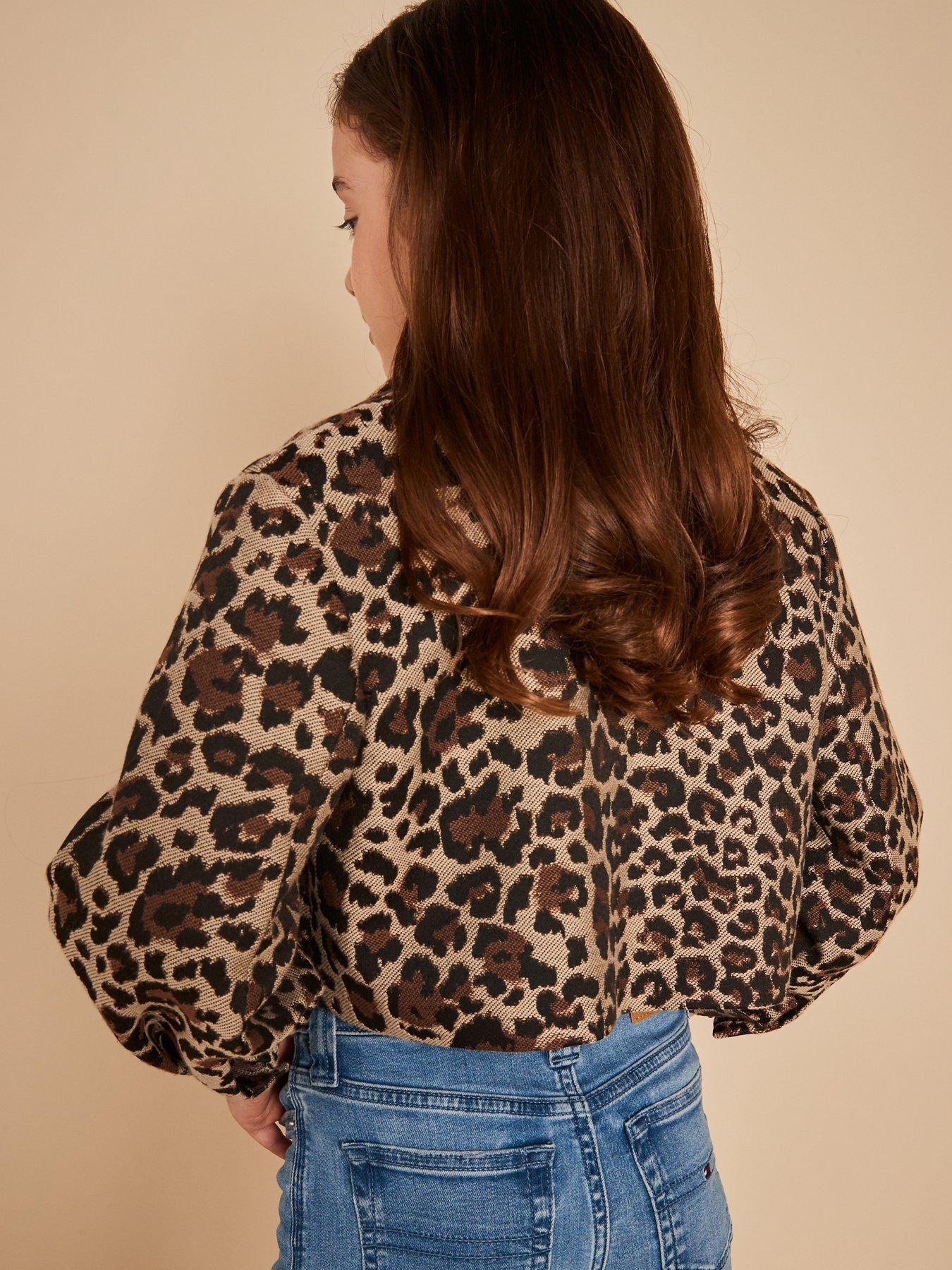 River Island Girls Leopard Print Jacket - Brown | Very
