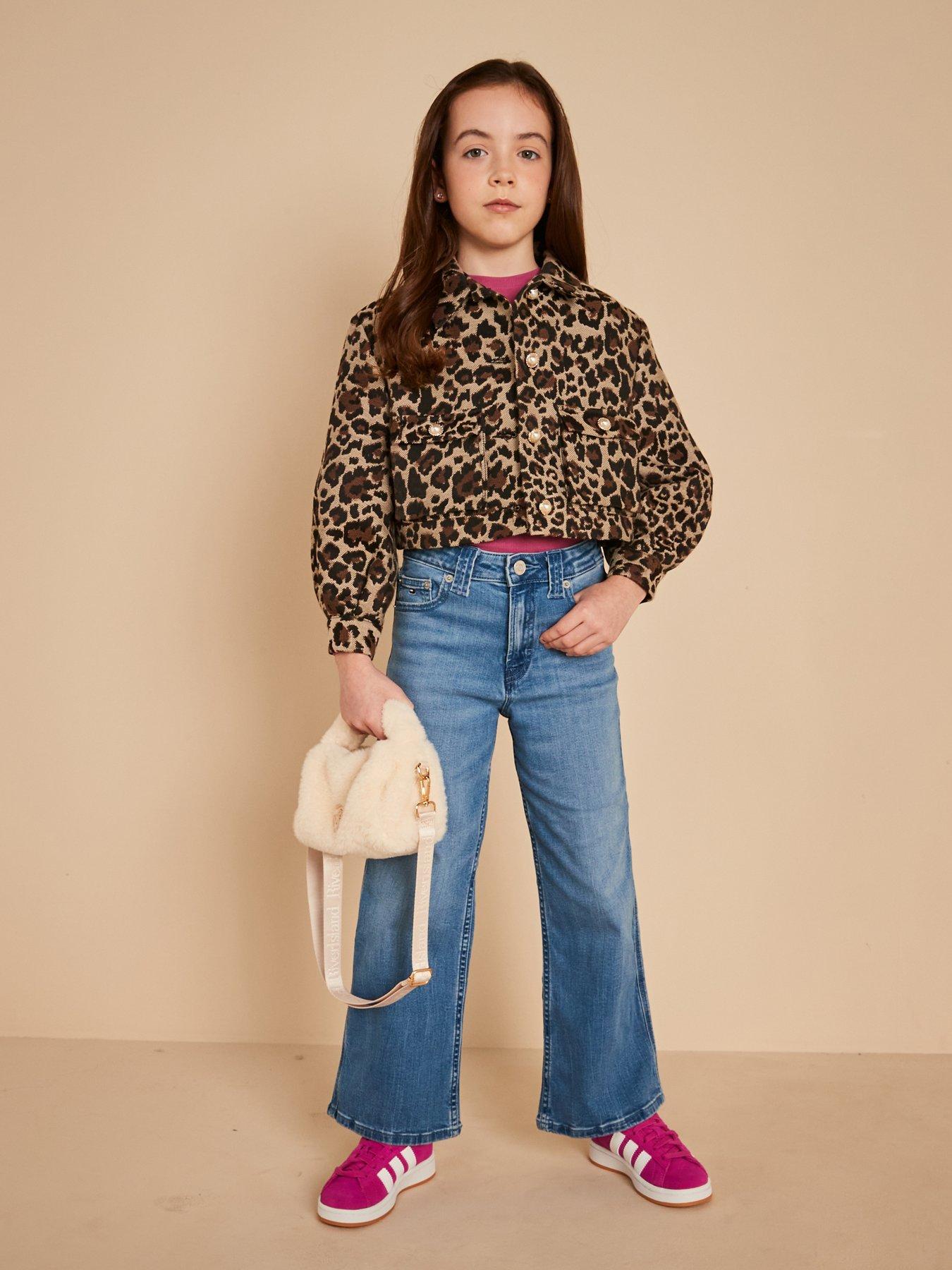 River Island Girls Leopard Print Jacket - Brown | Very