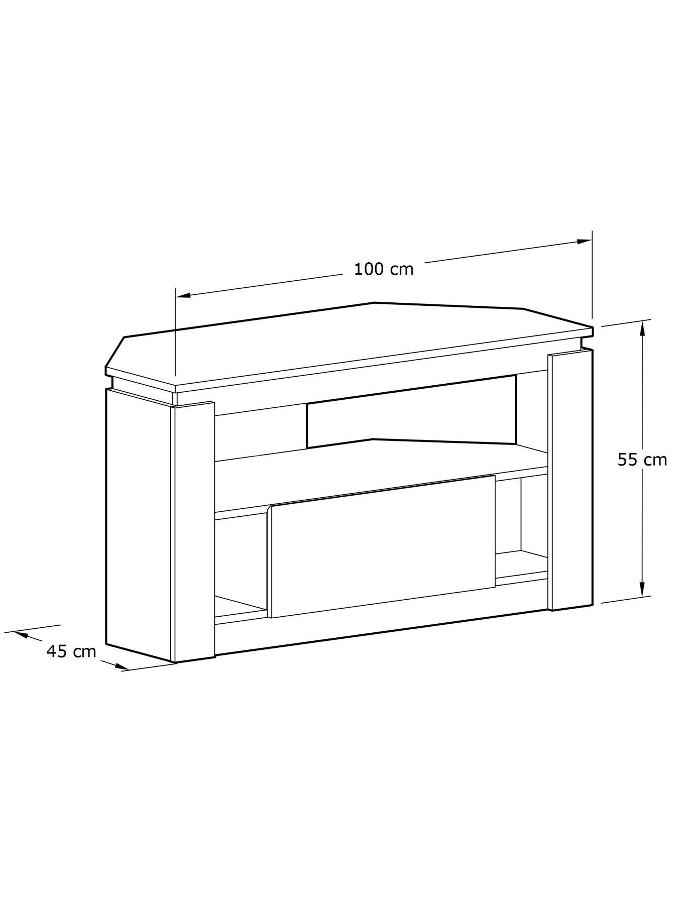 GFW Canyon Corner Tv Unit (up To 50") | Very