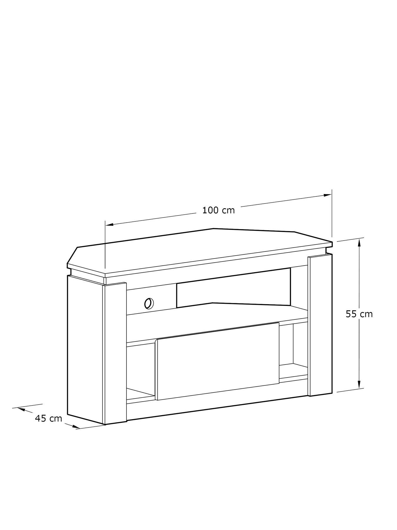 GFW Canyon Corner Tv Unit (up To 50") | Very