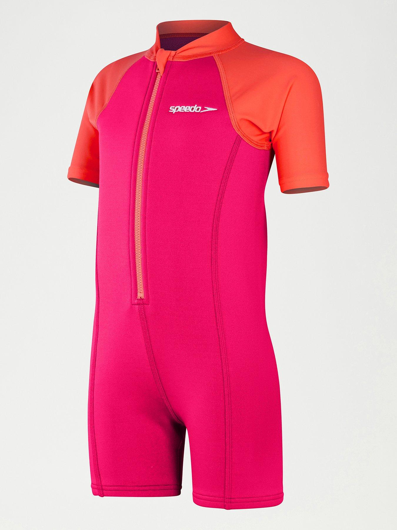 Speedo Girls Learn to Swim Neoprene Suit - Pink | Very