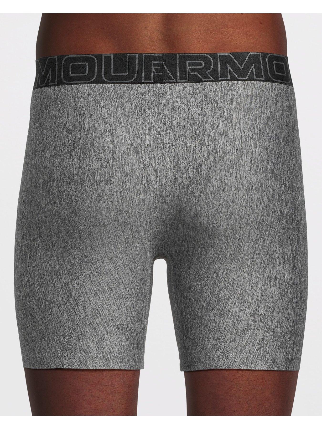UNDER ARMOUR Performace Tech 6inch 3pack Boxers - Grey/black/red | Very