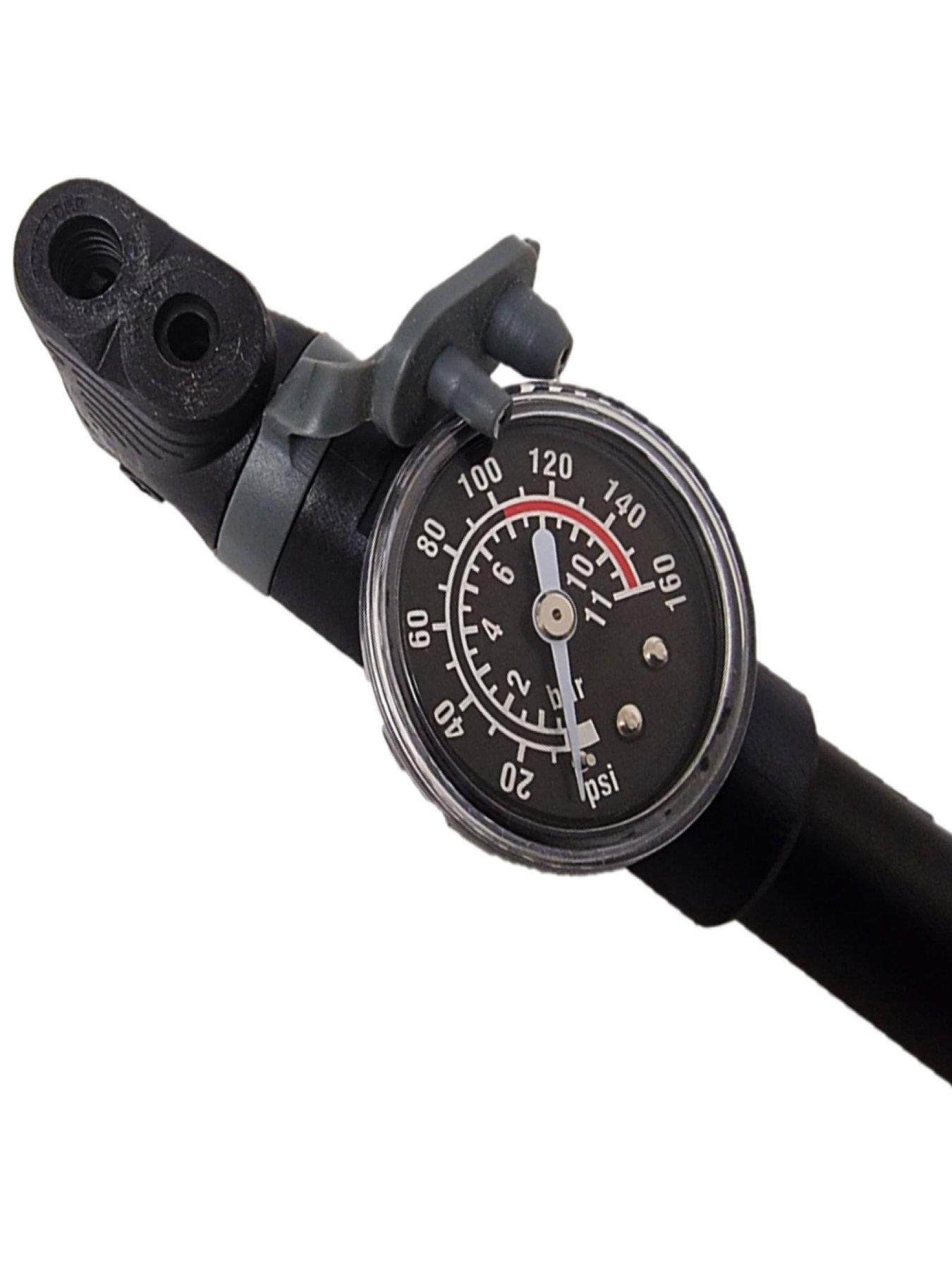 AWE AweForce 100 PSI Alloy Mini Bicycle Pump, Fixed Head SV/PV with ...