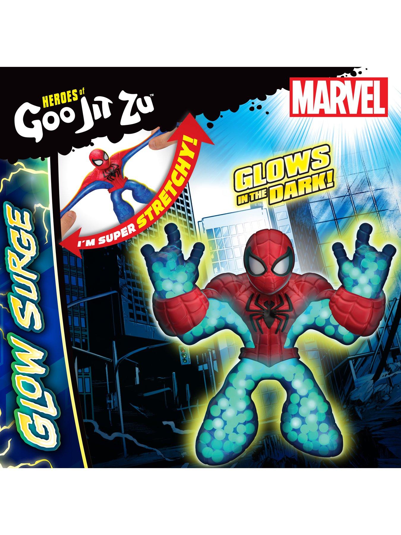 Heroes of Goo Jit Zu Marvel Glow Surge Spider-Man Hero Pack | Very