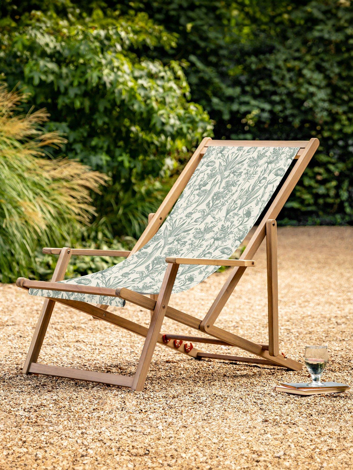 Gallery Direct Creta Deck Chair - Verde Flora | Very