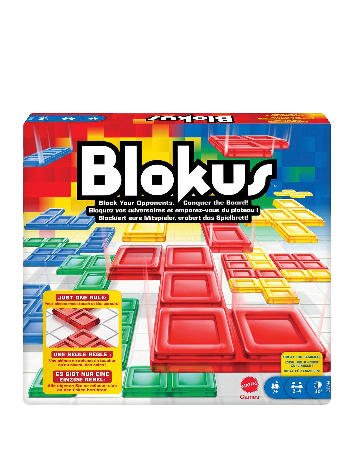 Mattel Blokus Family Board Game for Kids & Adults with Colourblind ...