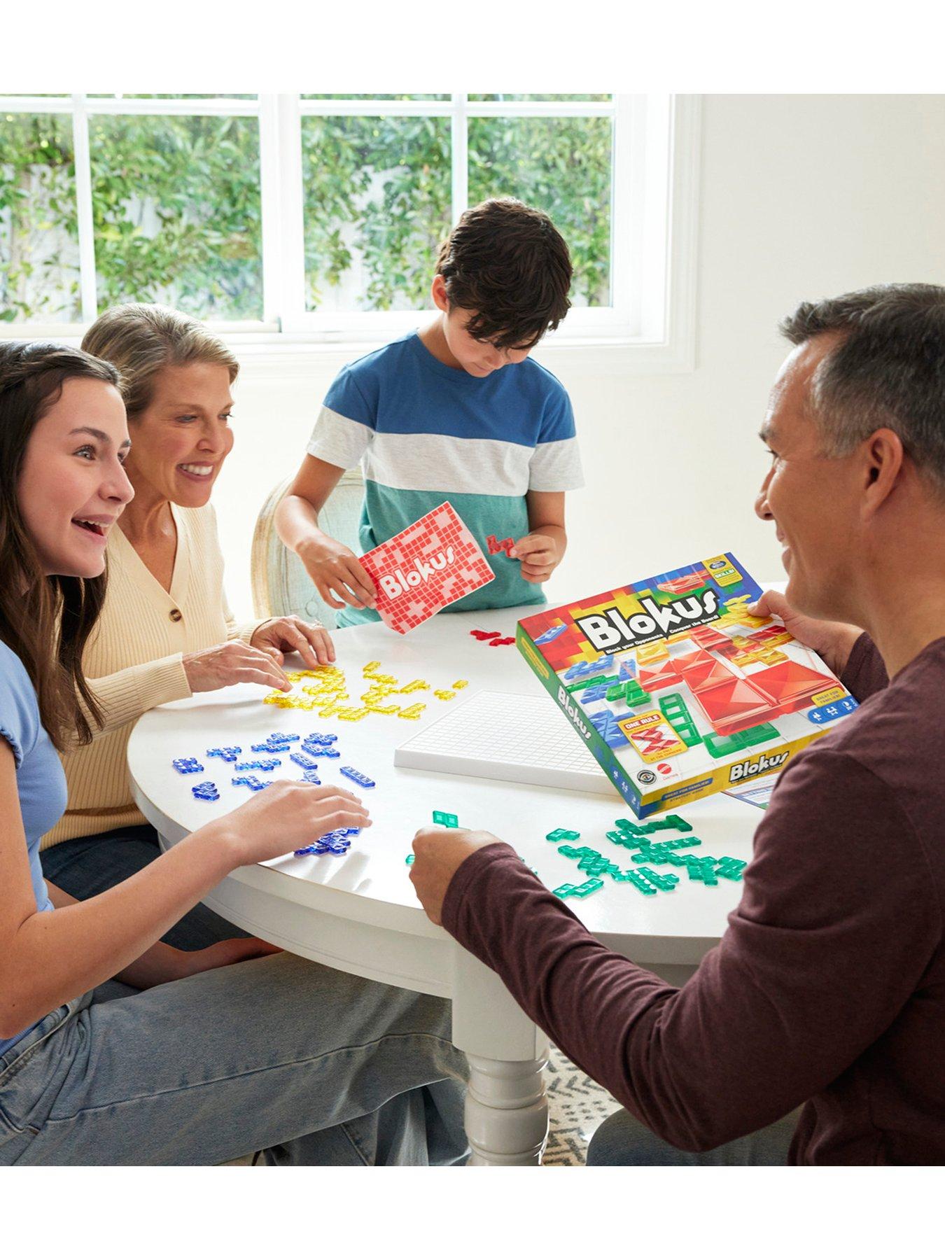 Mattel Blokus Family Board Game for Kids & Adults with Colourblind ...