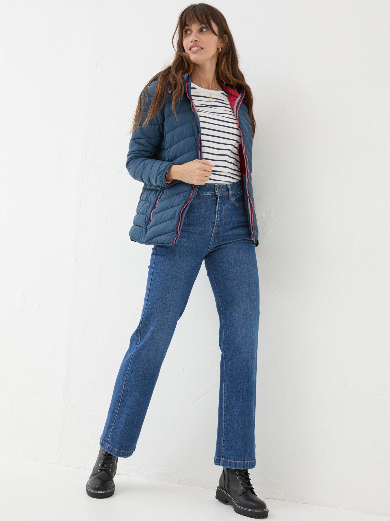 FatFace Ruby Lightweight Puffer Jacket - Teal | Very