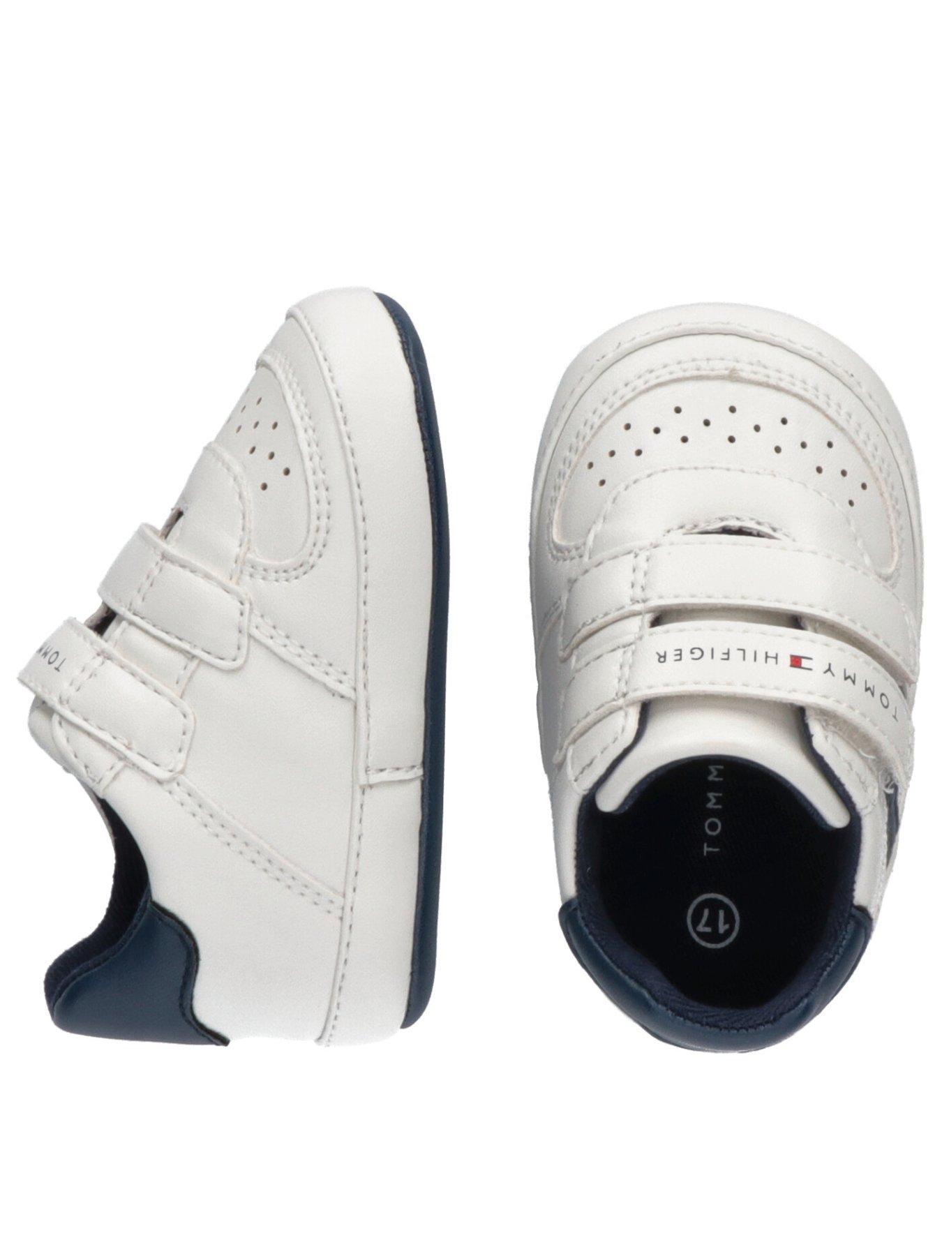 Tommy Hilfiger Baby Kiki Flag Low Cut Velcro Shoe - Off White | Very.co.uk