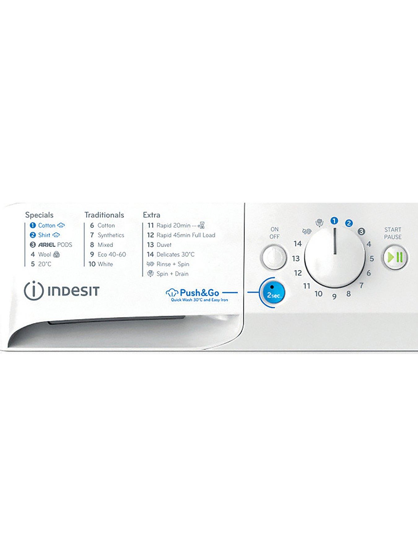 Indesit Innex Steam Push&Go BWE71496XWVUK 7kg Washing Machine - White ...