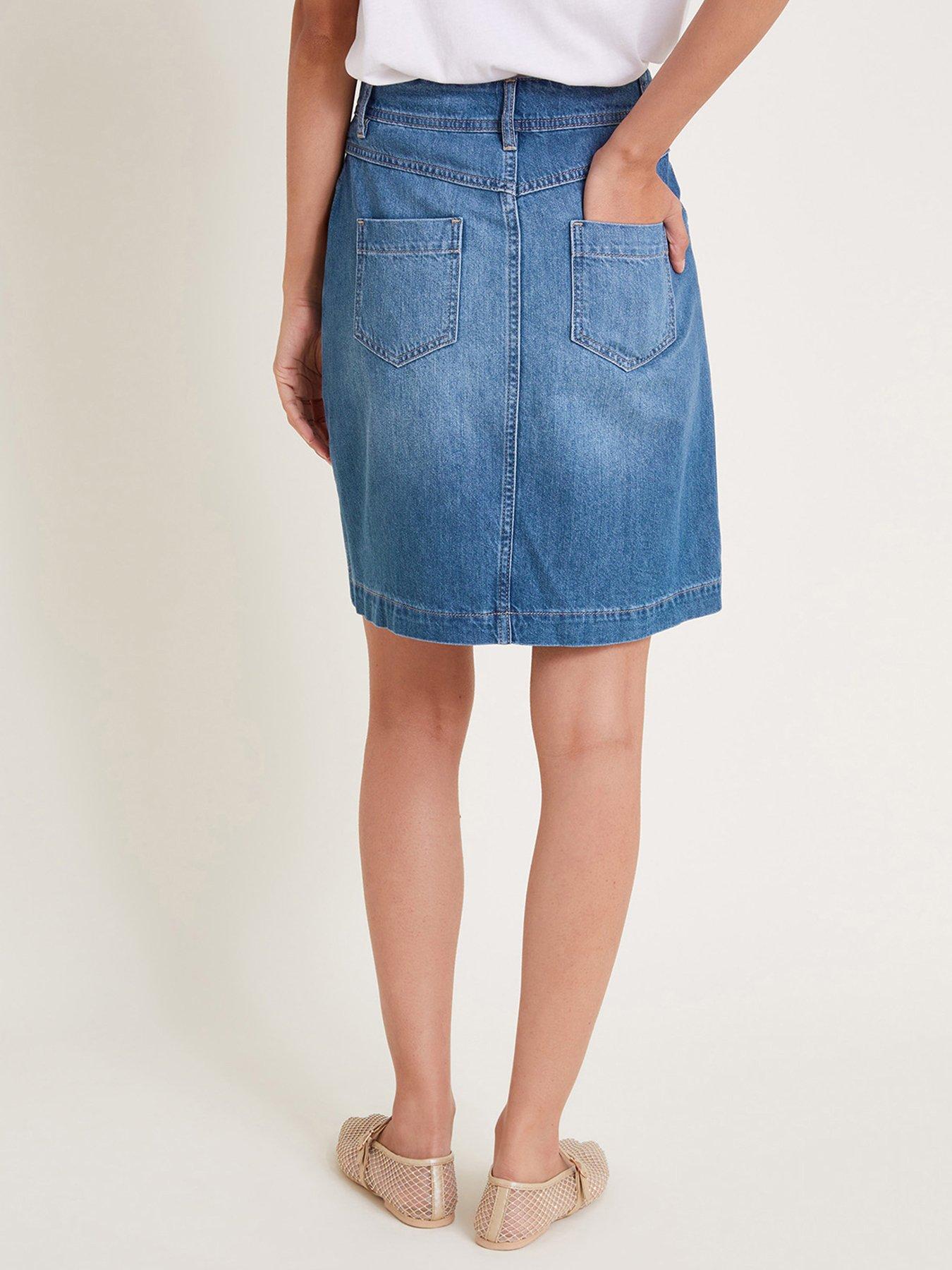Monsoon Anisa Denim Skirt | Very