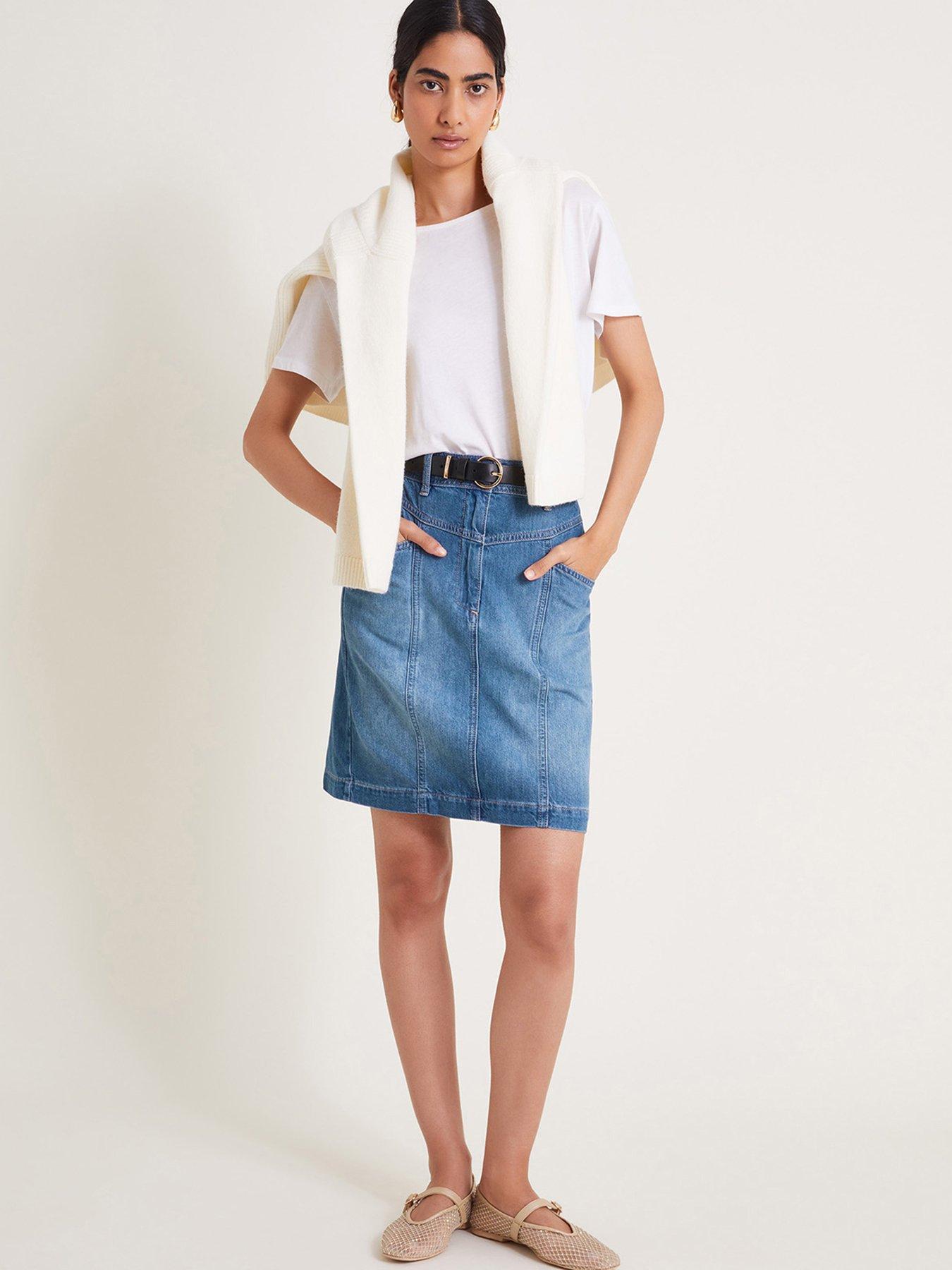 Monsoon Anisa Denim Skirt | Very