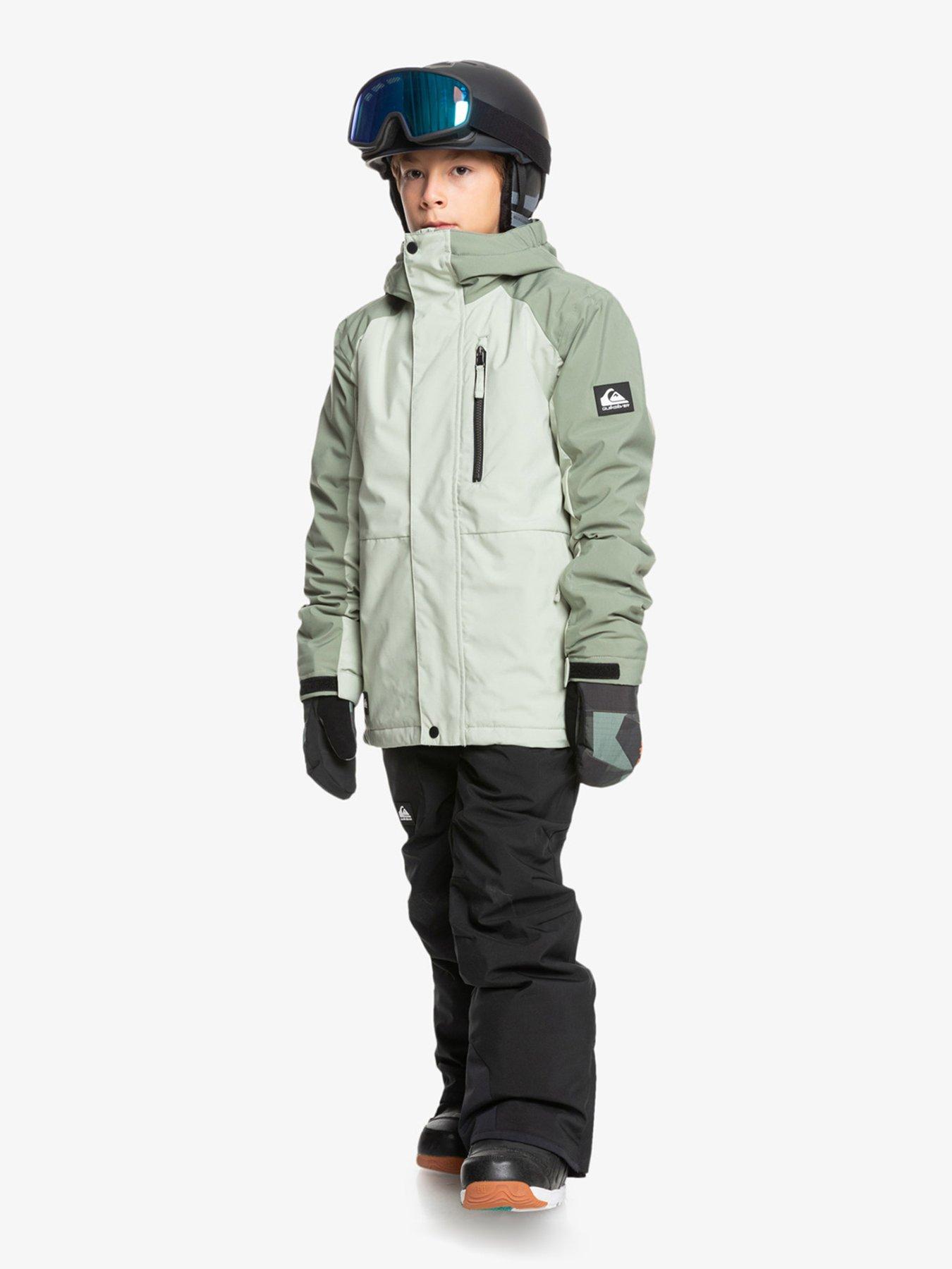 Quiksilver Boys' Mission Colour Block Ski Jacket - Green | Very