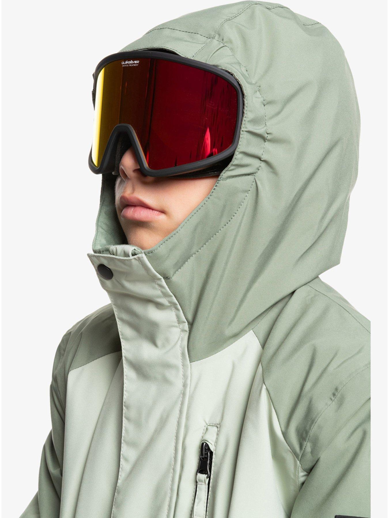 Quiksilver Boys' Mission Colour Block Ski Jacket - Green | Very
