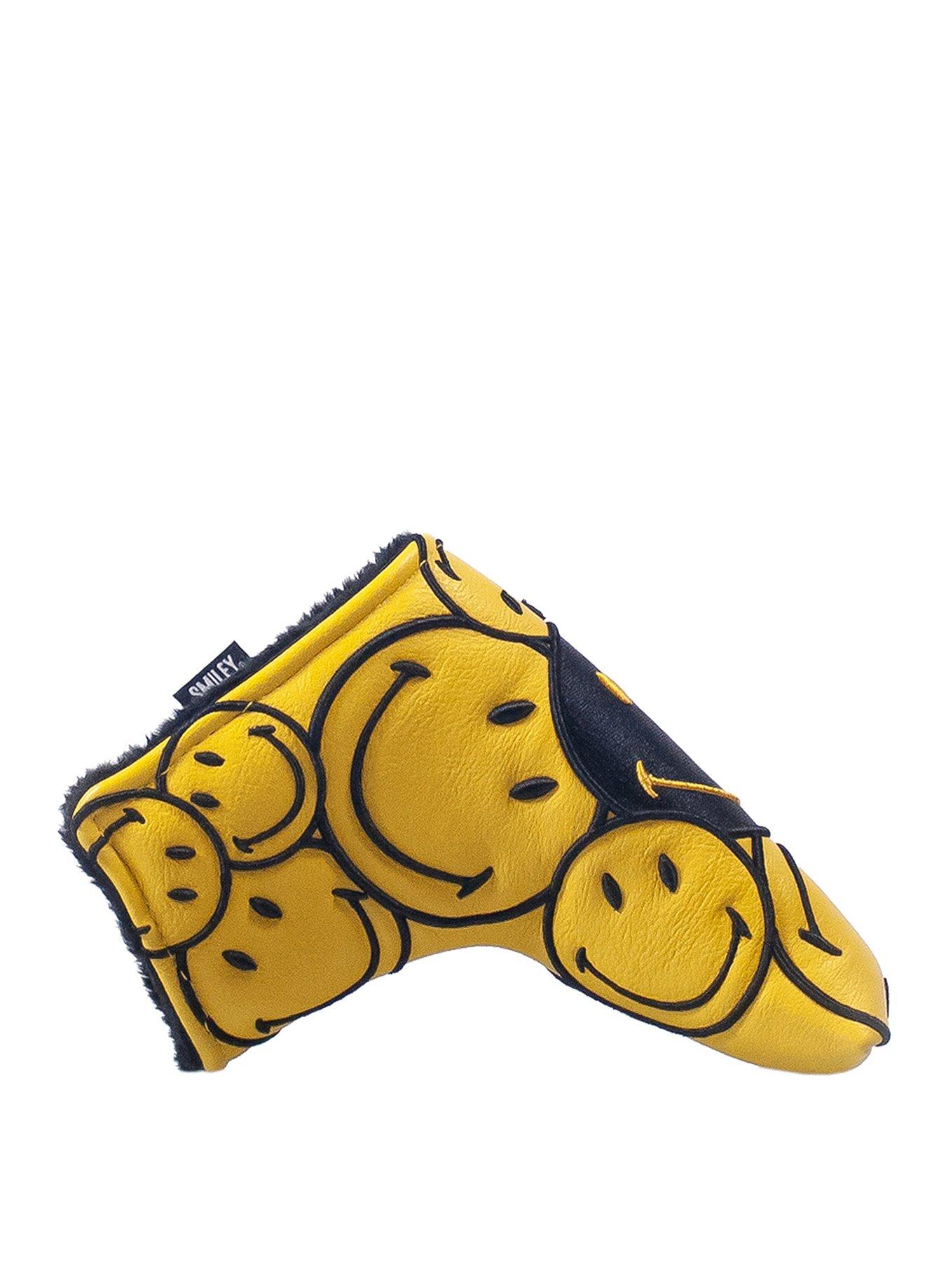 Smiley Original Stacked Blade Putter Cover Yellow/Black | Very.co.uk