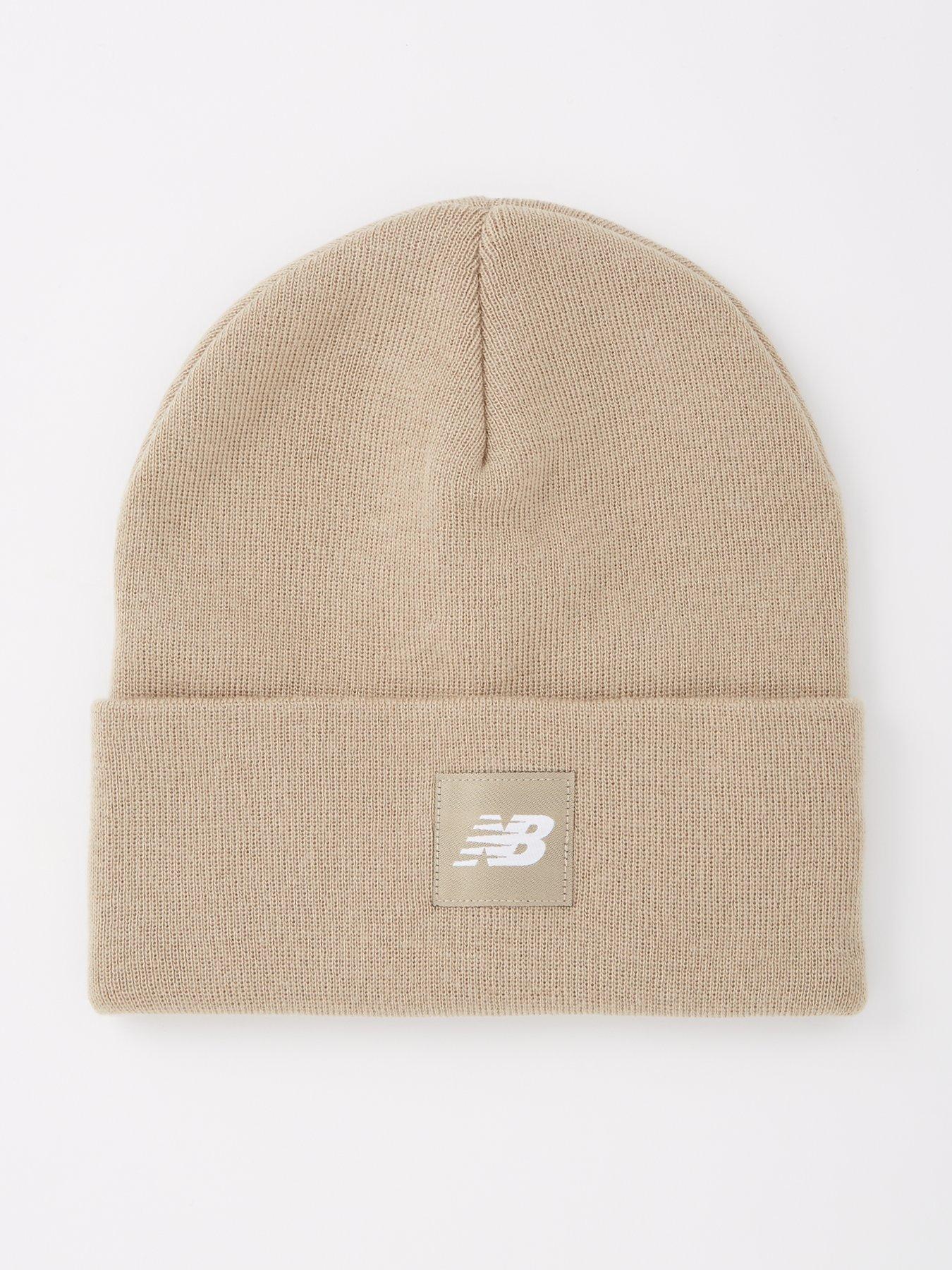 New Balance Flying Knit Cuffed Beanie - Beige | Very