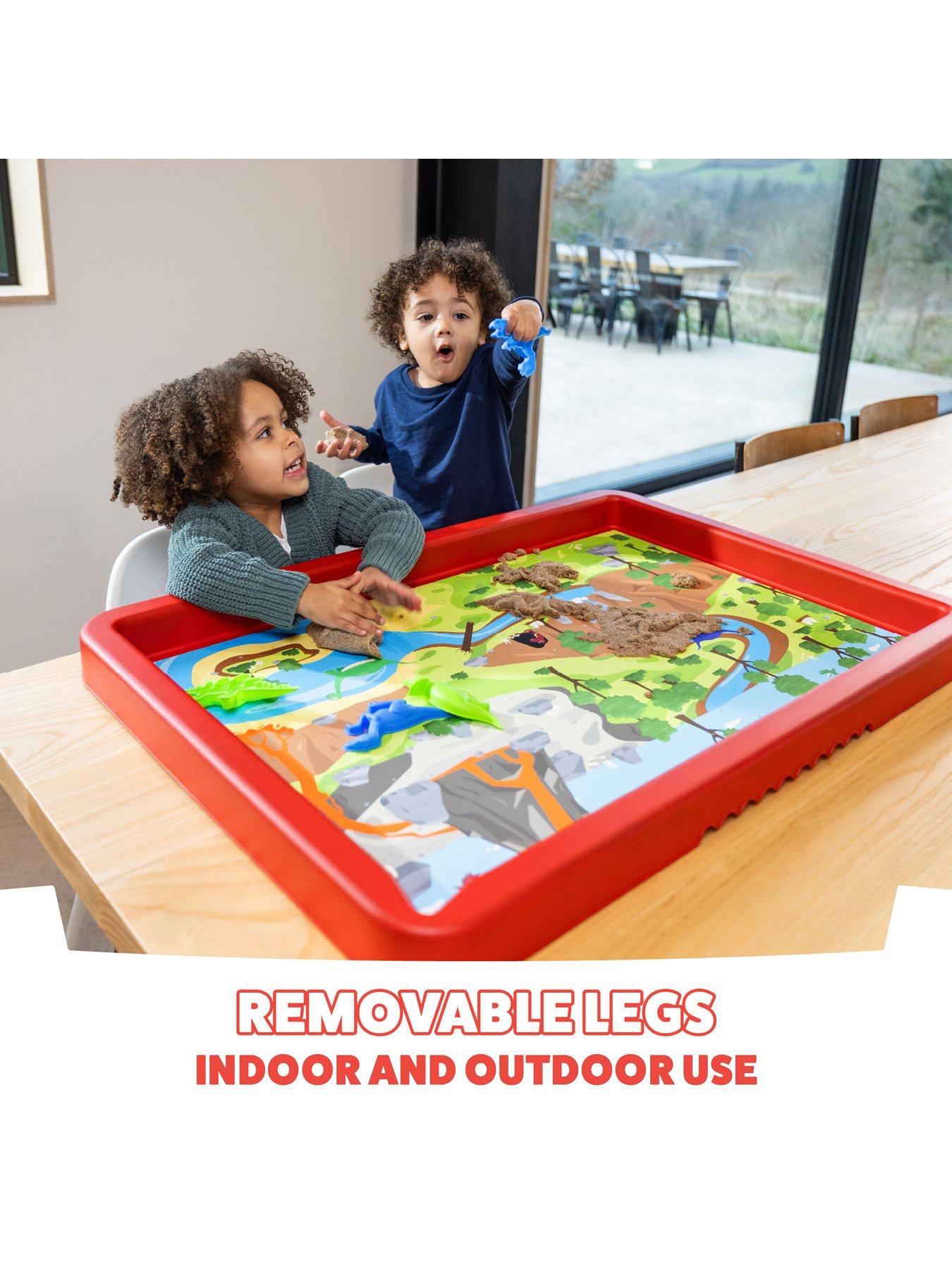 Toyrific Play Tray Activity Table with Sea Life and Dinosaur Play Mat Set | Very